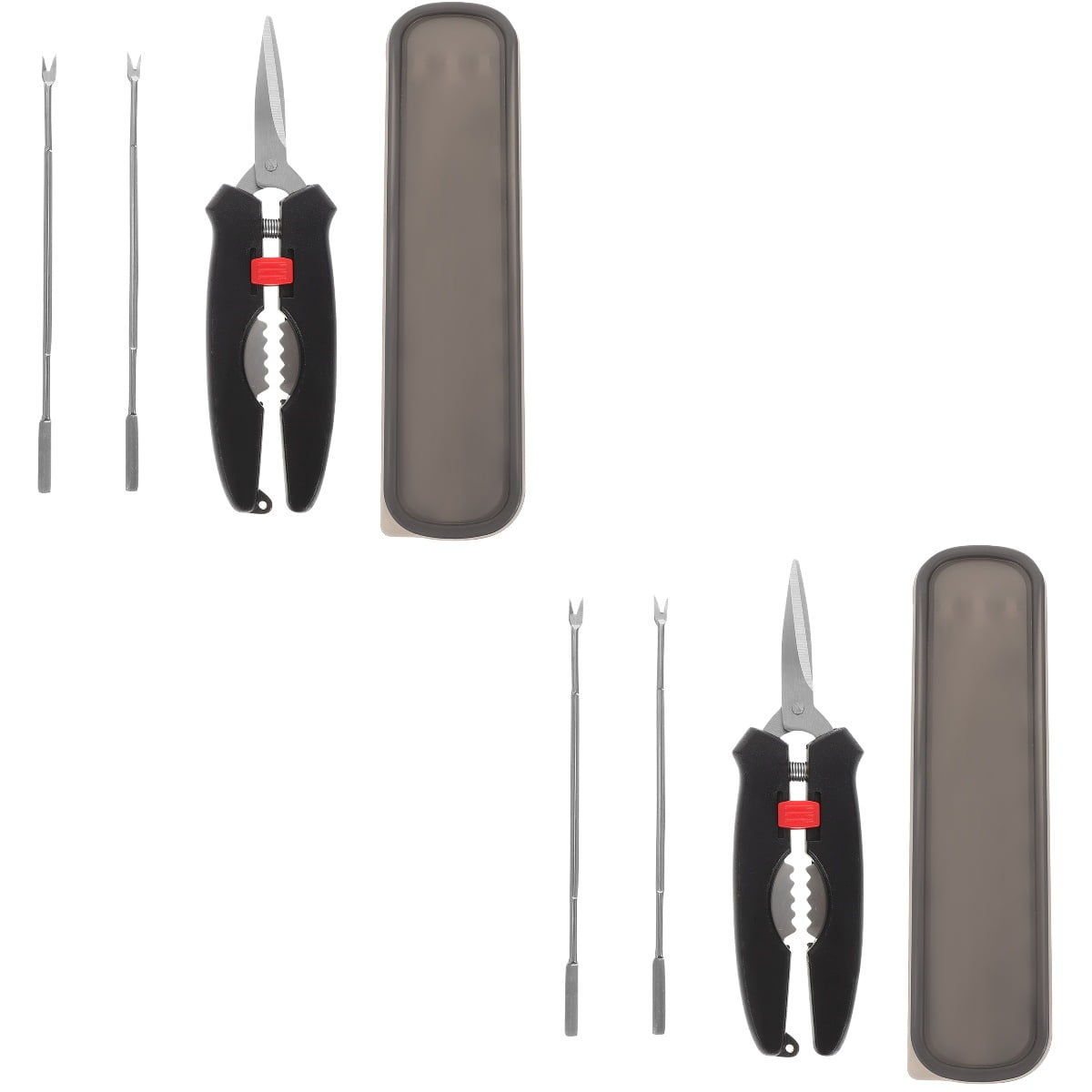 Crab Eating Tool Seafood Crackers Tools 2 Sets Scissors Stainless Steel ...