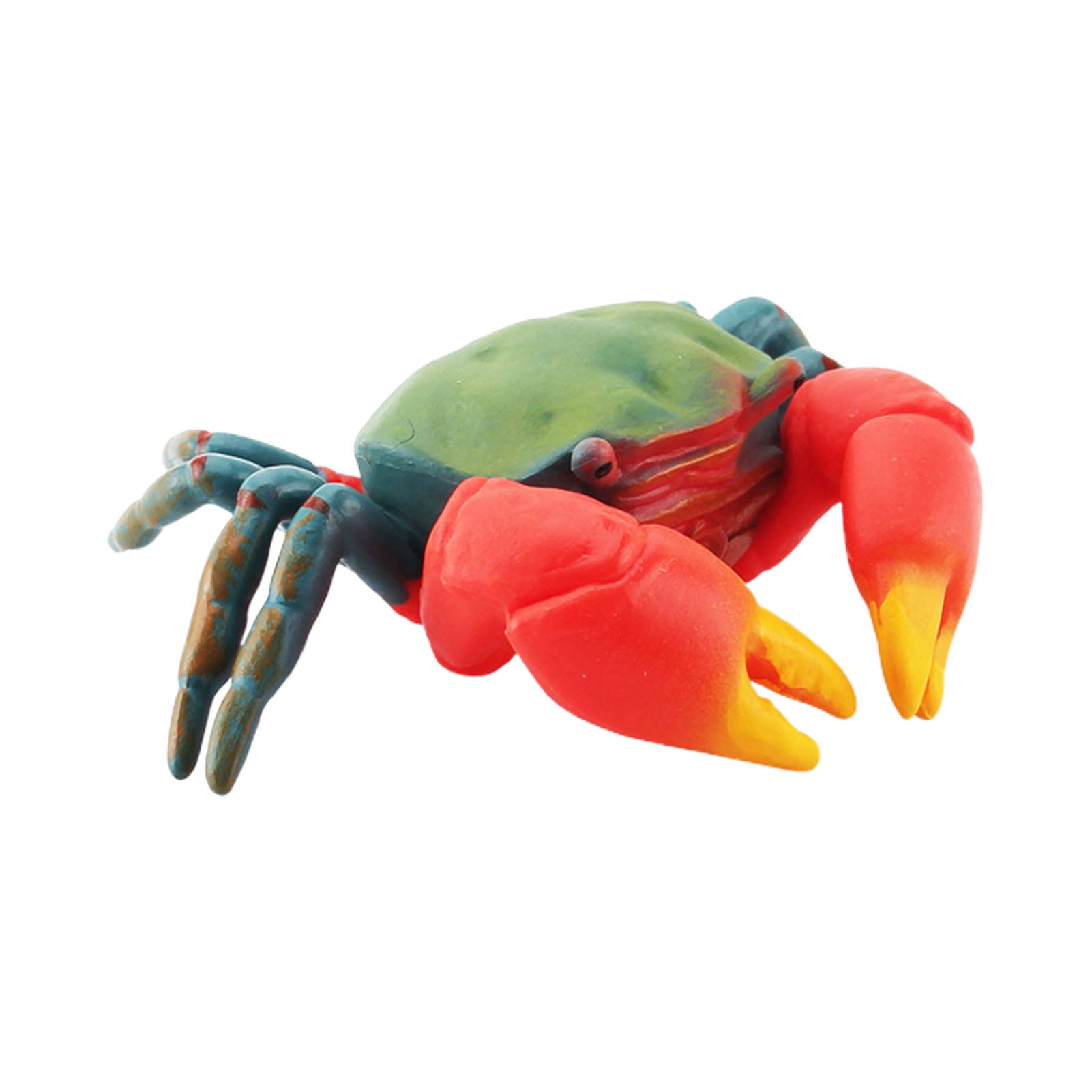 Crab Figurine Simulated Fiddler Crab Sally Crabs Miniature Solid Model ...