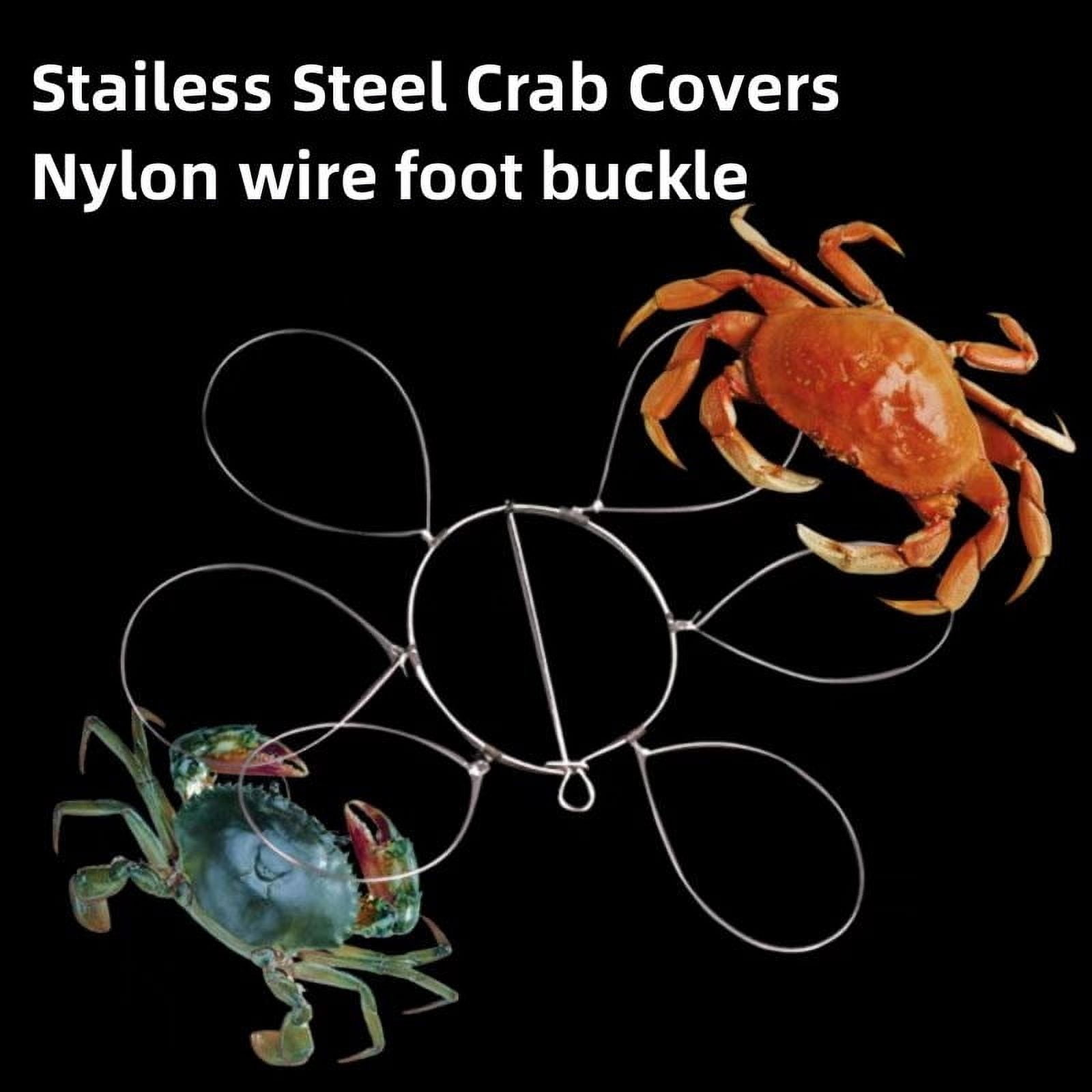 Crab Fishing Tool Stainless Steel Crab Covers with Nylon Wire - Walmart.com