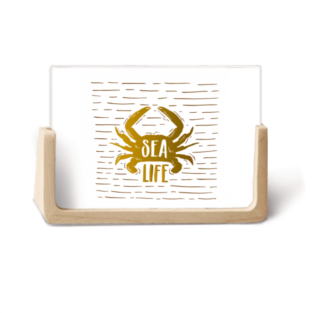 Crab Food Marine Life Art Deco Fashion Photo Wooden Photo Frame ...