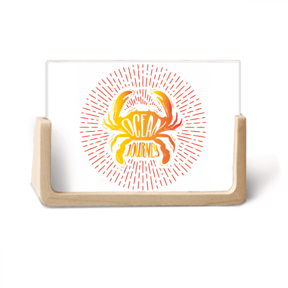 Crab Food Ocean Travel Art Deco Fashion Photo Wooden Photo Frame ...