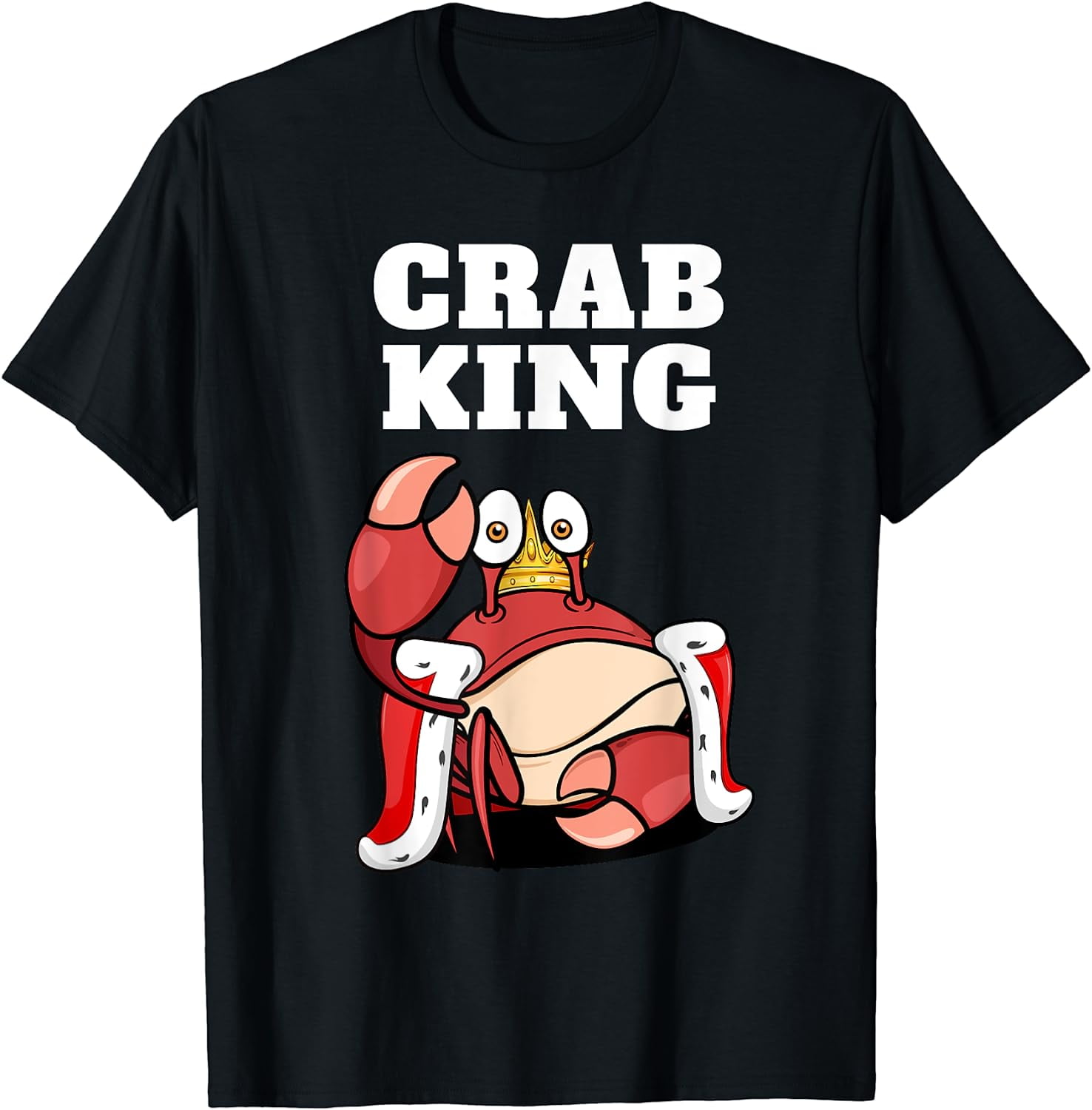 Crab King | Mens Crab Tshirt | Boys Crab T-Shirt - Walmart.com