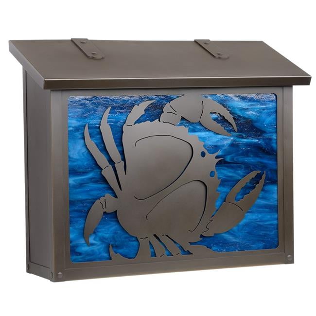 Crab Large Mailbox, Wispy White - Textured Black - Walmart.com
