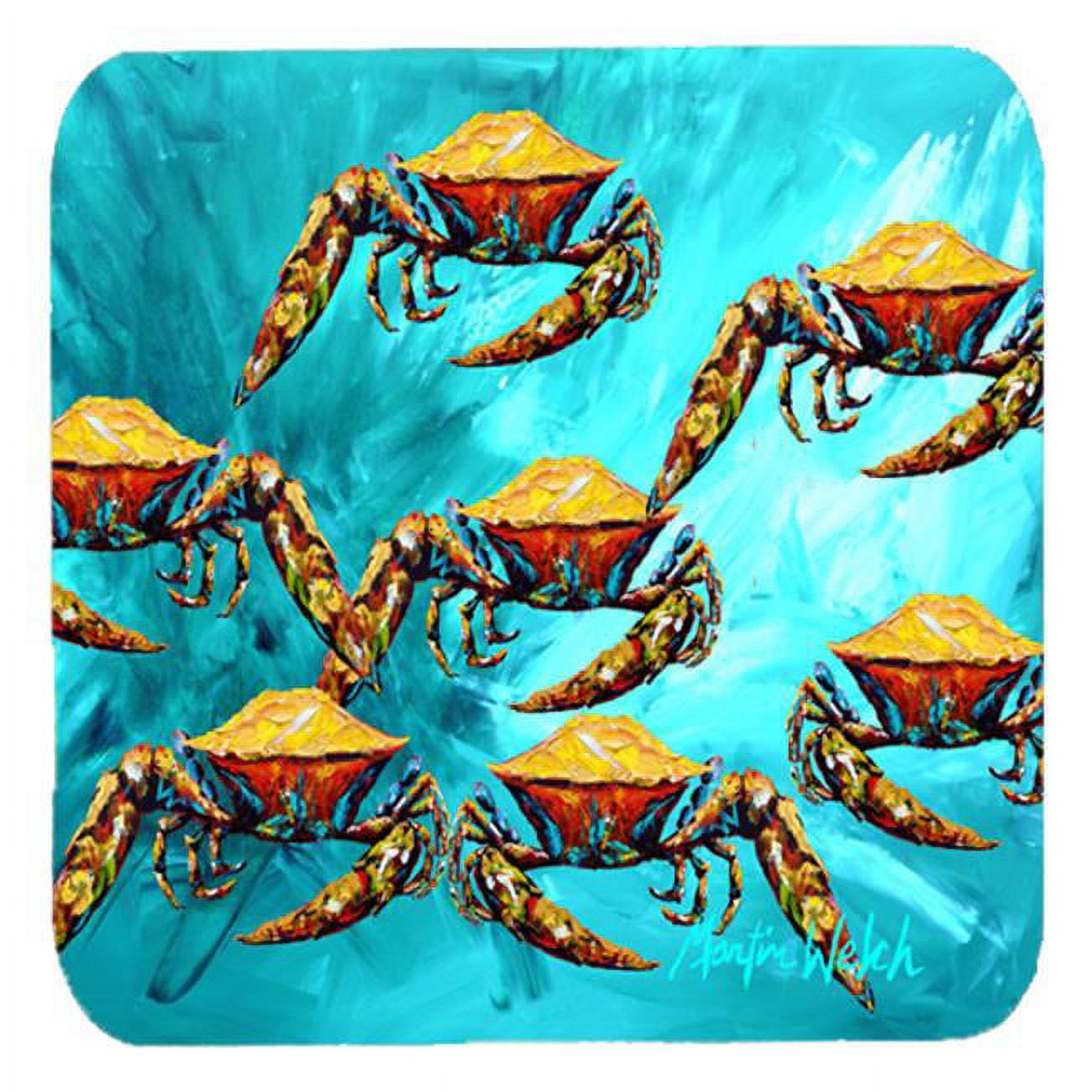 Crab Lotta Crabs Foam Coasters, Set Of 4 - Walmart.com