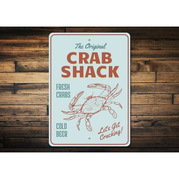 Crab Lover Gift Crab Shack Sign Crab Shack Decor Crab Gift Crab Sign ...