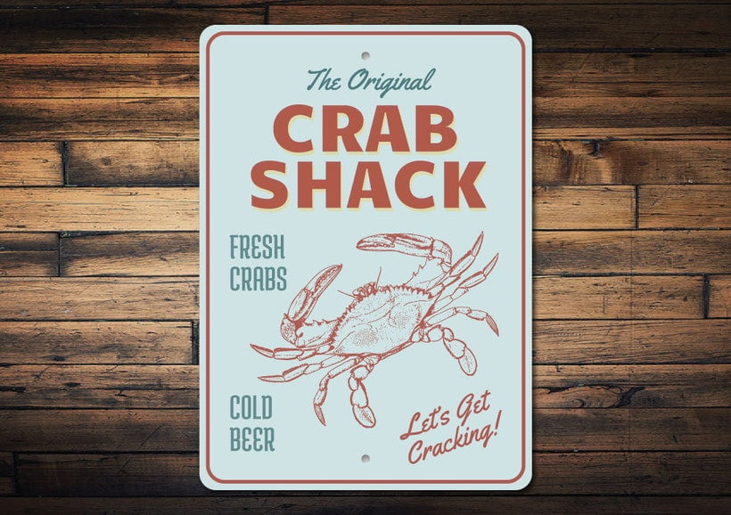Crab Lover Gift Crab Shack Sign Crab Shack Decor Crab Gift Crab Sign ...