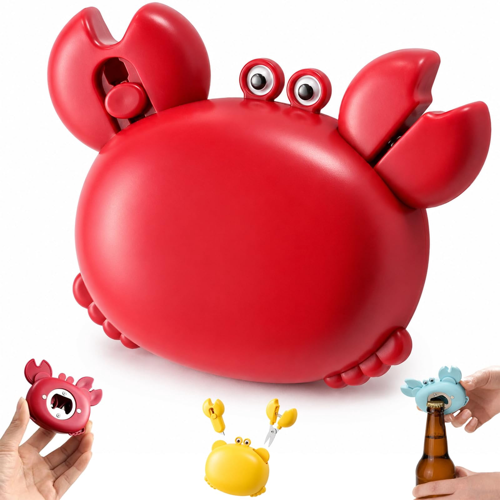 Crab Multifunctional Bottle Opener, 4-in-1 Crab Shape Multi Tool ...