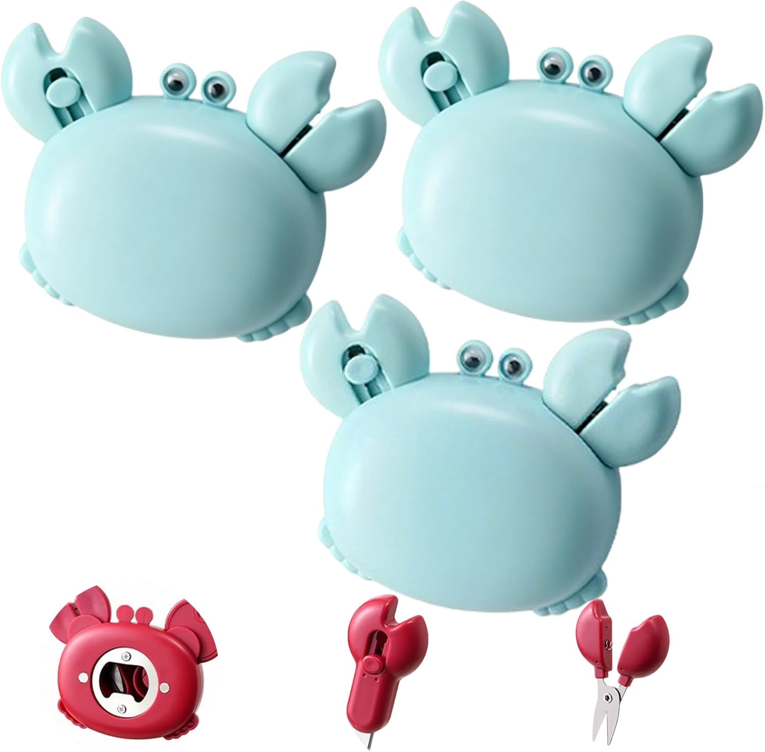 Crab Multifunctional Bottle Opener, 4-in-1 Magnetic Fridge Tool with ...
