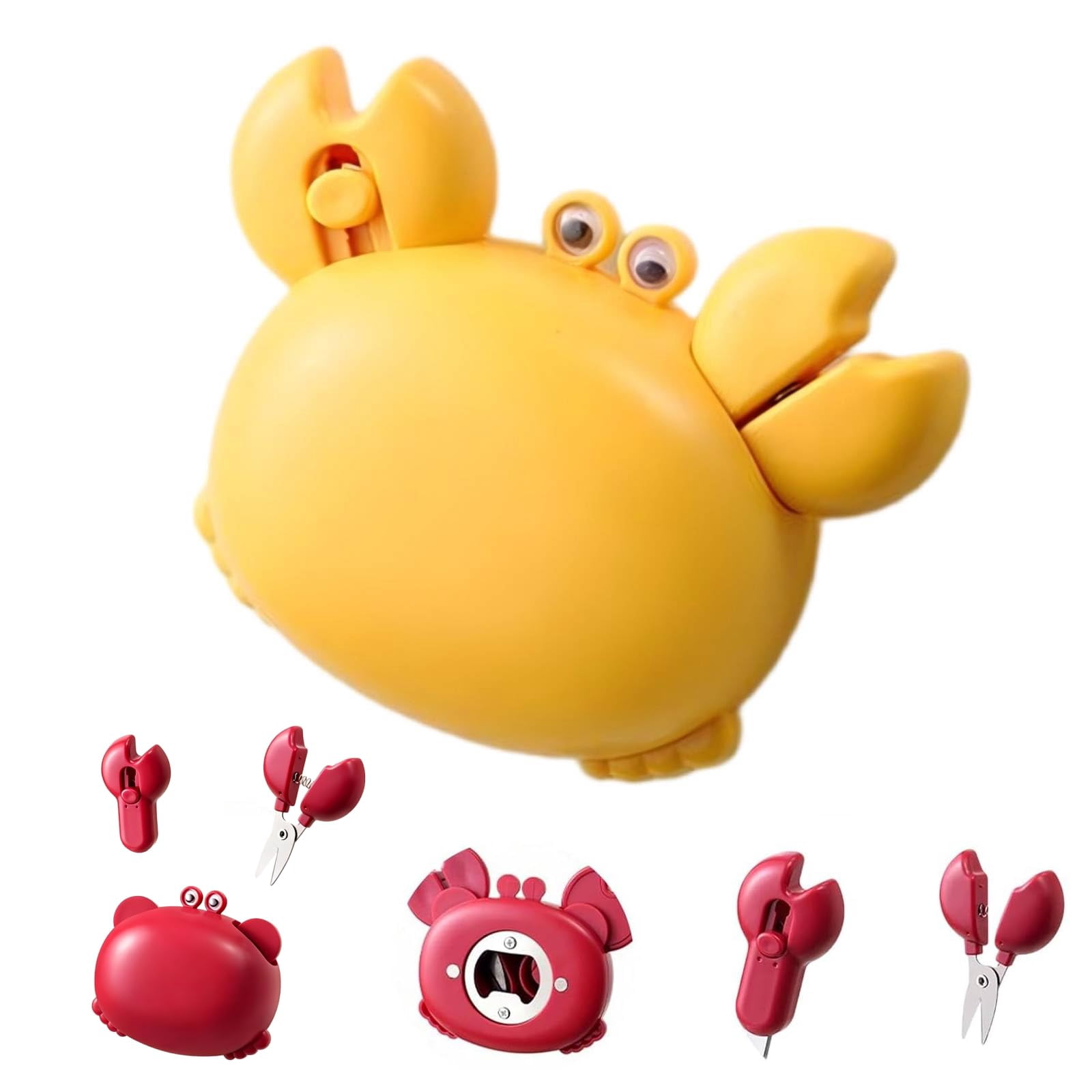 Crab Multifunctional Bottle Opener, 4 in 1 Magnetic Refrigerator Magnet ...