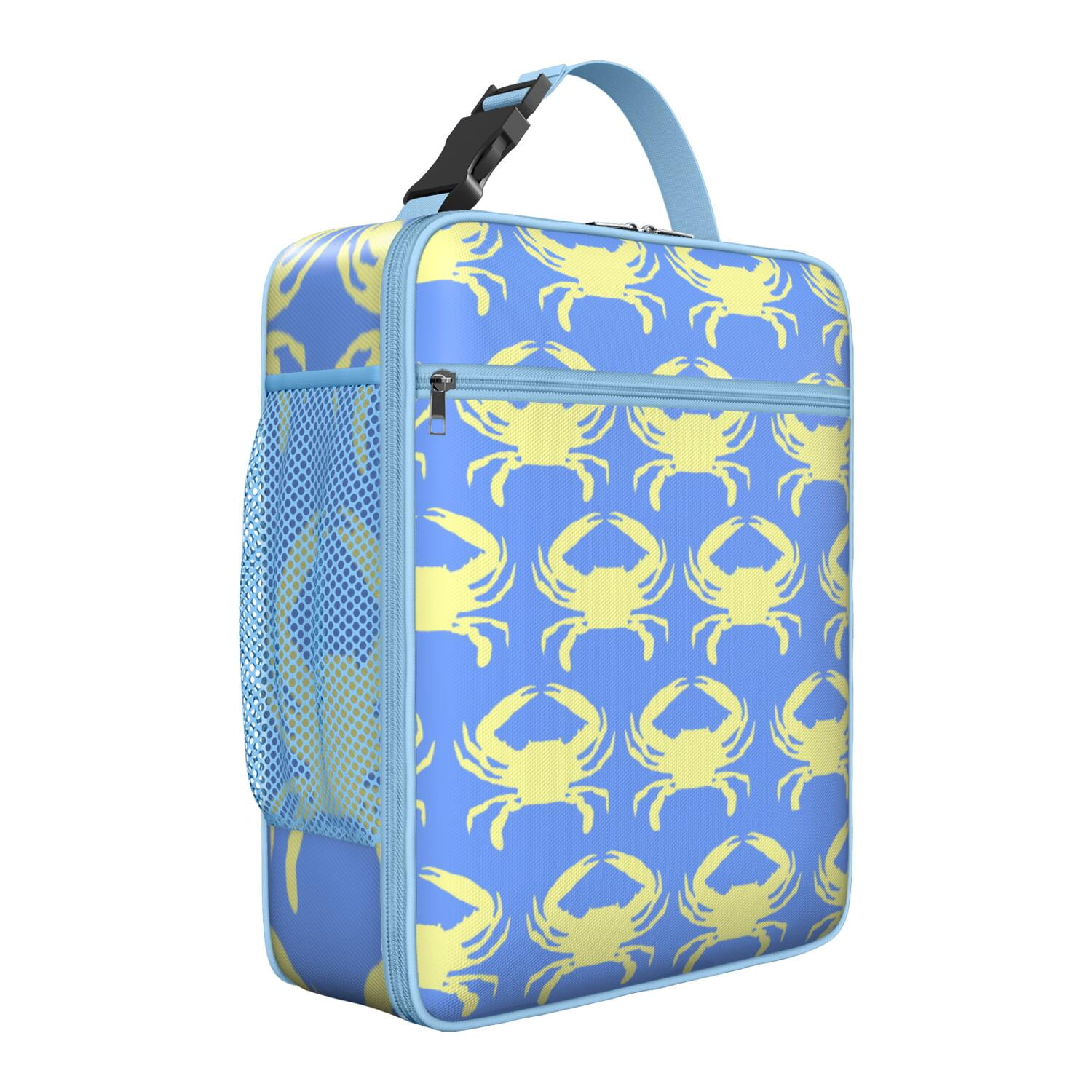Crab Ocean Lunch Box with Insulation, Leakproof Reusable Cooler Bag for ...