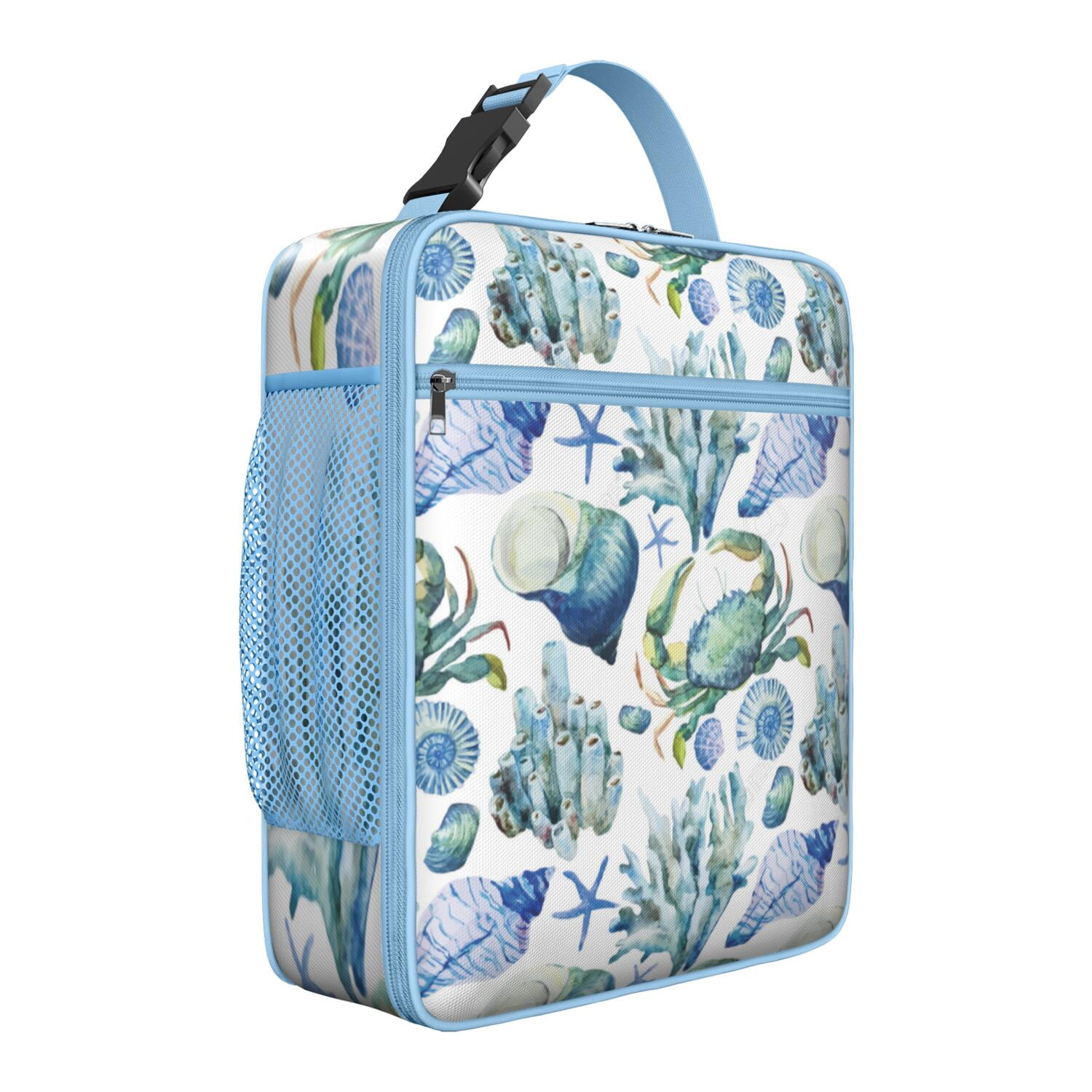 Crab Ocean Lunch Box with Insulation, Leakproof Reusable Cooler Bag for ...