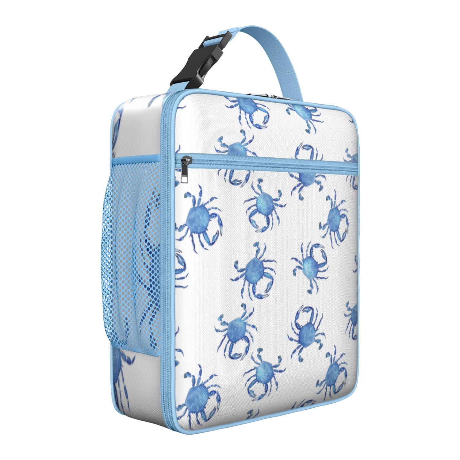 Crab Ocean Lunch Box with Insulation, Leakproof Reusable Cooler Bag for ...