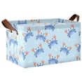 Crab Pattern Collapsible Storage Bin Open Home Shelf Basket Water ...