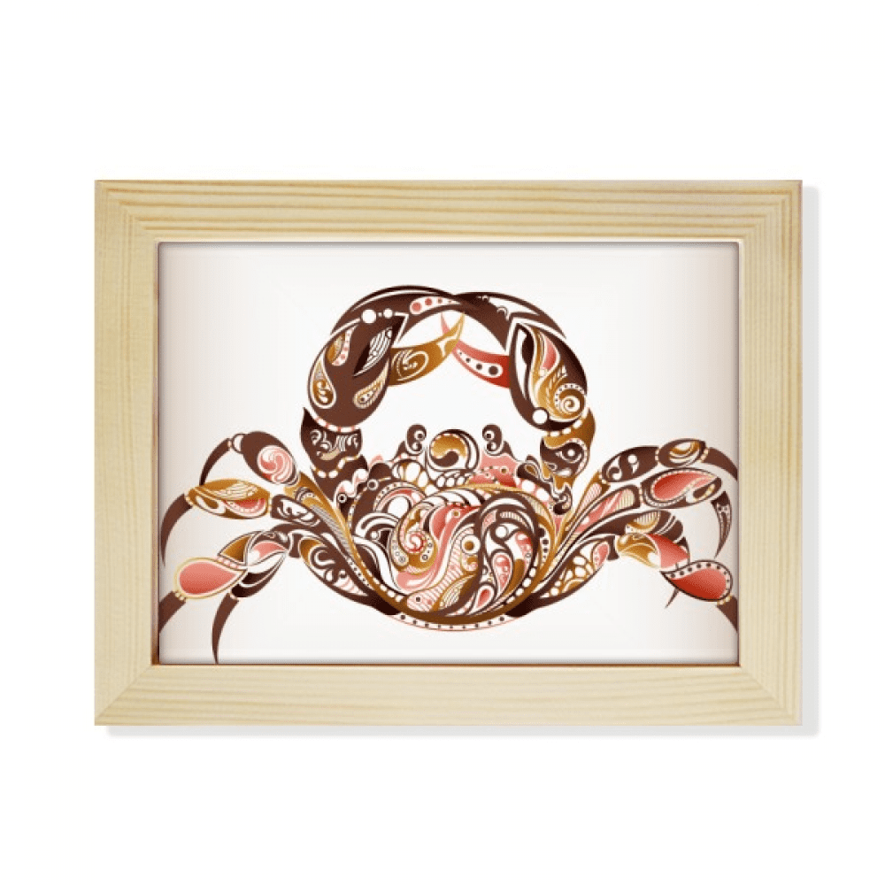Crab Pattern Design Marine Organism Desktop Photo Frame Picture Art ...