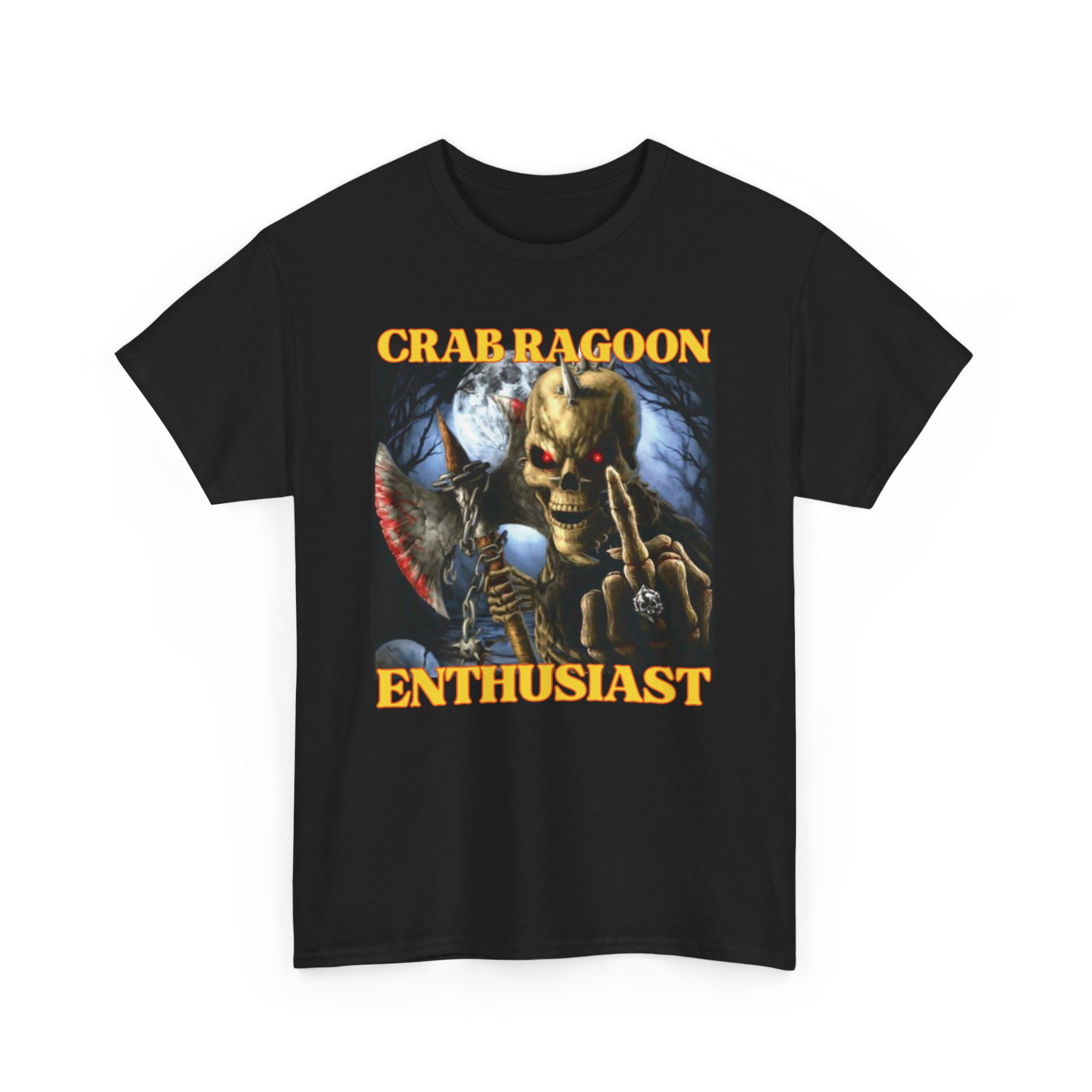 Crab Ragoon Enthusiast Funny Hard Skeleton Meme T-shirt, Satire ...