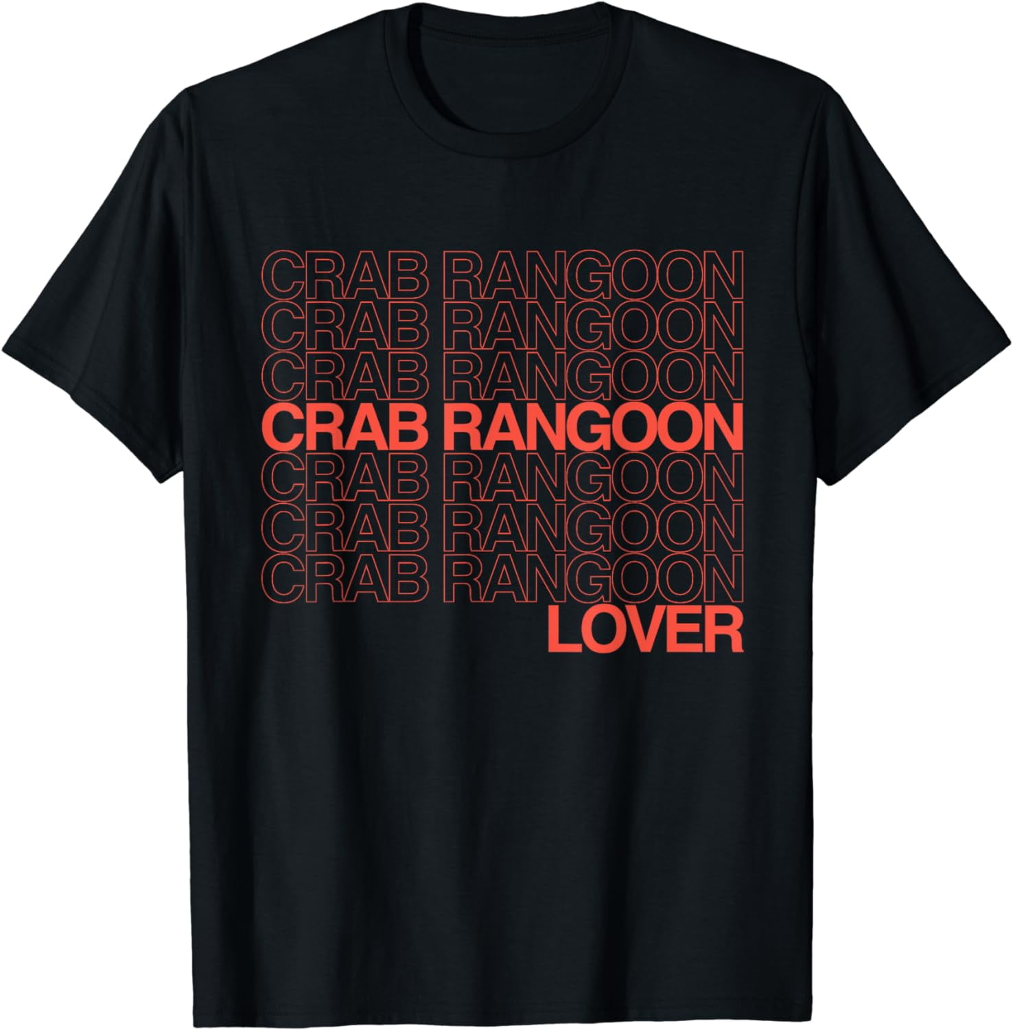 Crab Rangoon Lover Retro Style Logo Version T-Shirt - Walmart.com