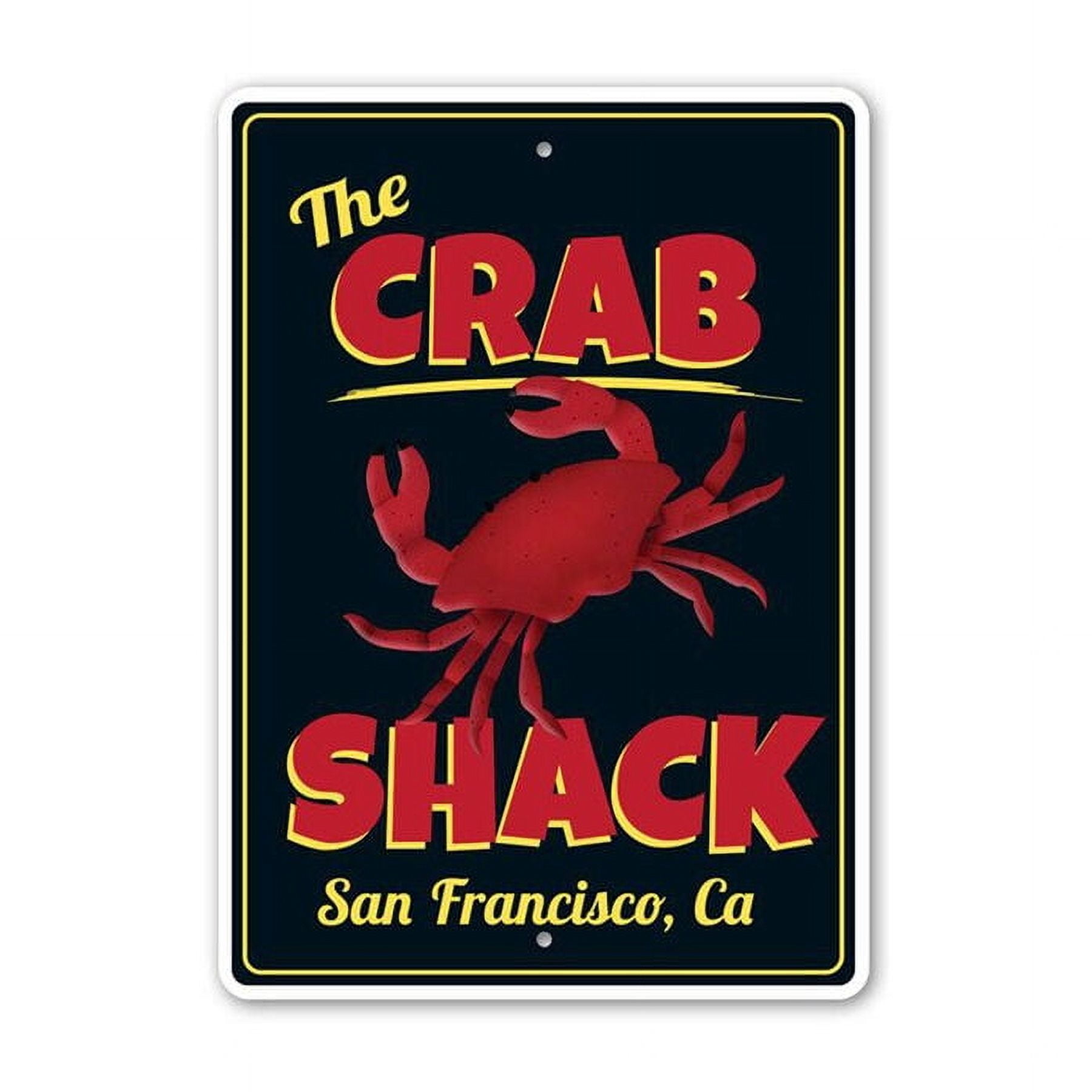 Crab Shack Seafood Restaurant Sign Beach Restaurant Sign Seafood Metal ...