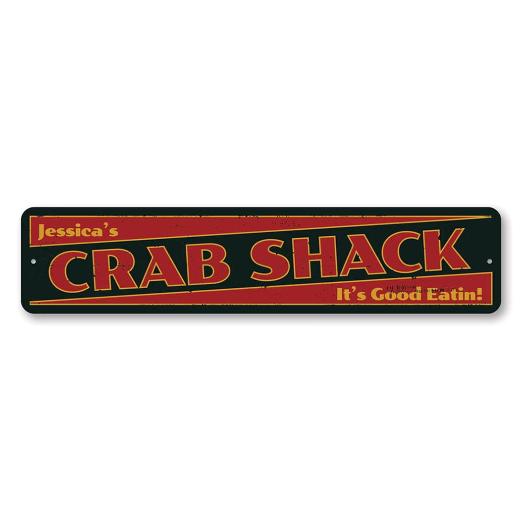 Crab Shack Sign, Good Eatin' Seafood Restaurant Name Sign, Custom Beach ...