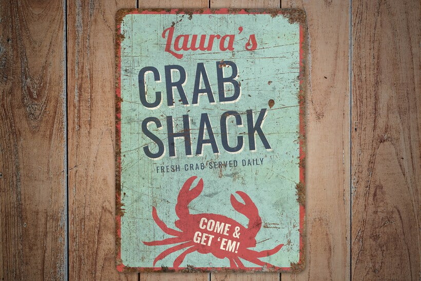 Crab Shack Sign Seafood Restaurant Sign Seafood Sign Crab Restaurant ...