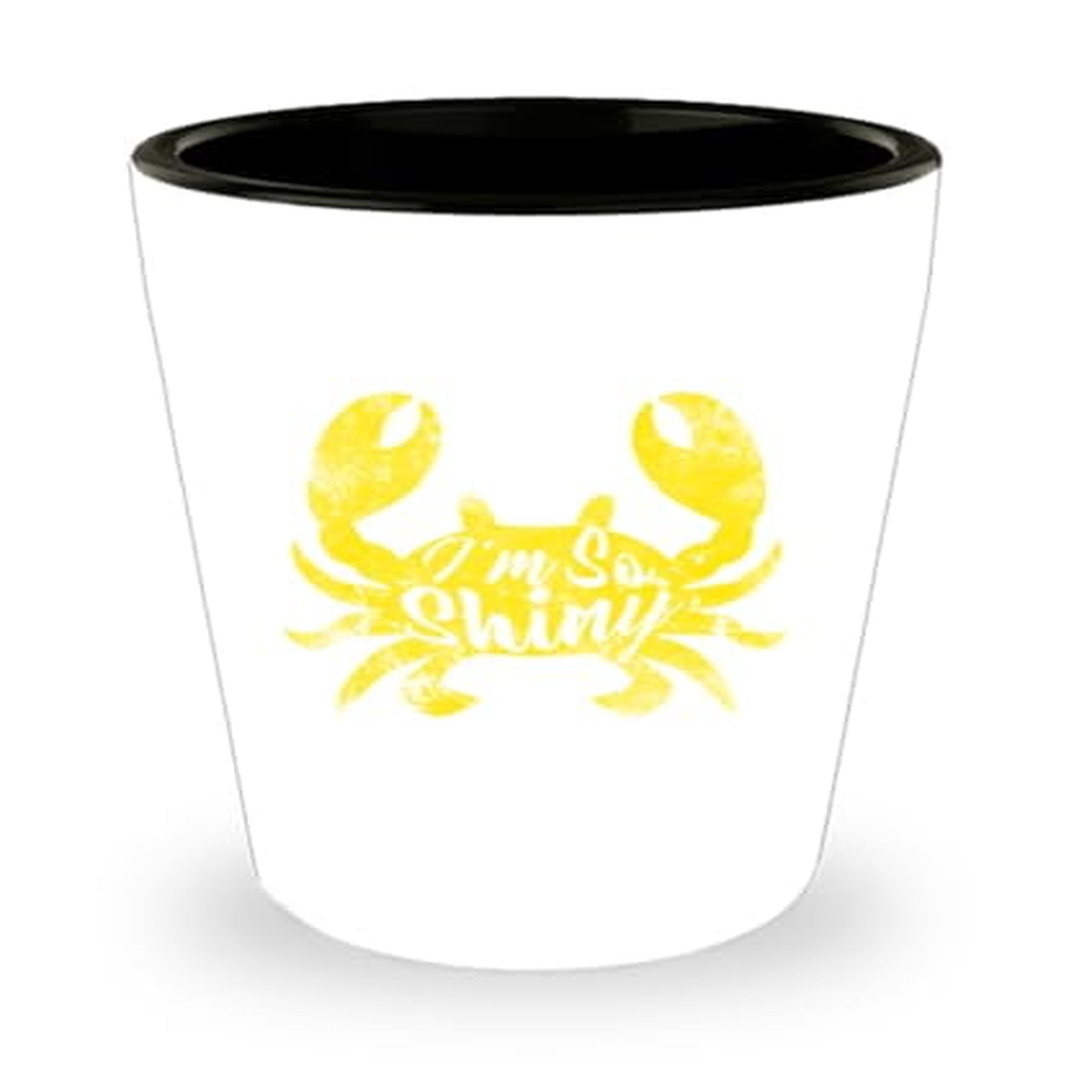 Crab Shot Glass, I'M So Shiny, Music Gift, Mini Glassware, 1.5oz Cup ...