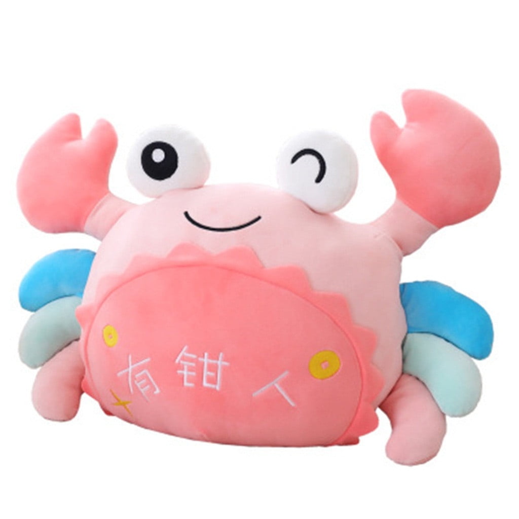 Crab Stuffed Soft Cute Animal Doll 20cm Sea Kids Cartoon Plush Pillow ...