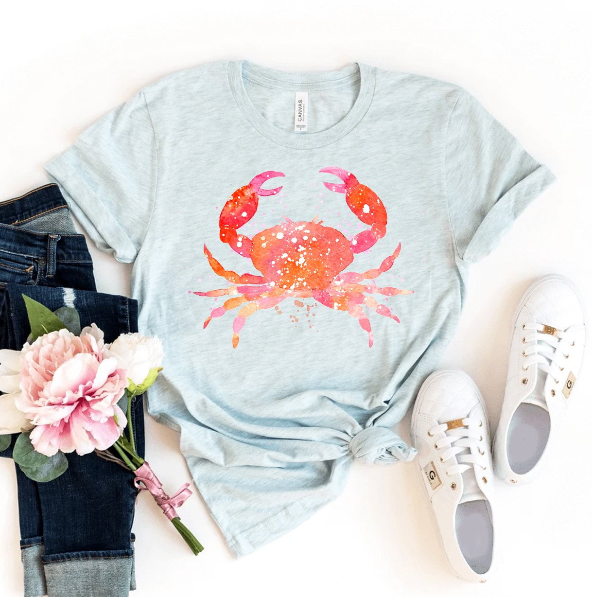Lobster & Crab T-shirt, Unisex Soft Cotton, Nautical Seafood Gift ...