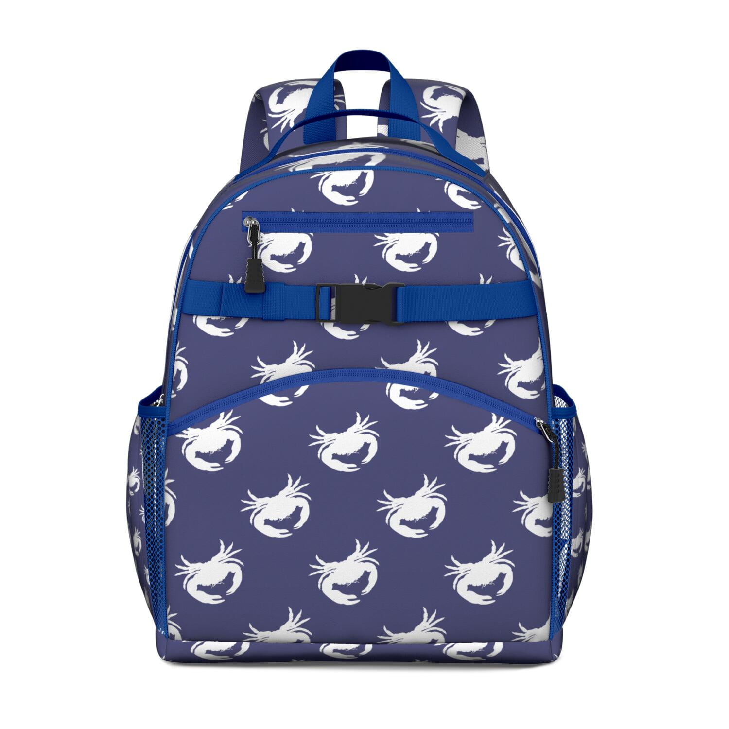 Crab-Themed Waterproof Travel Backpack - Vintage Nautical Sea Life ...