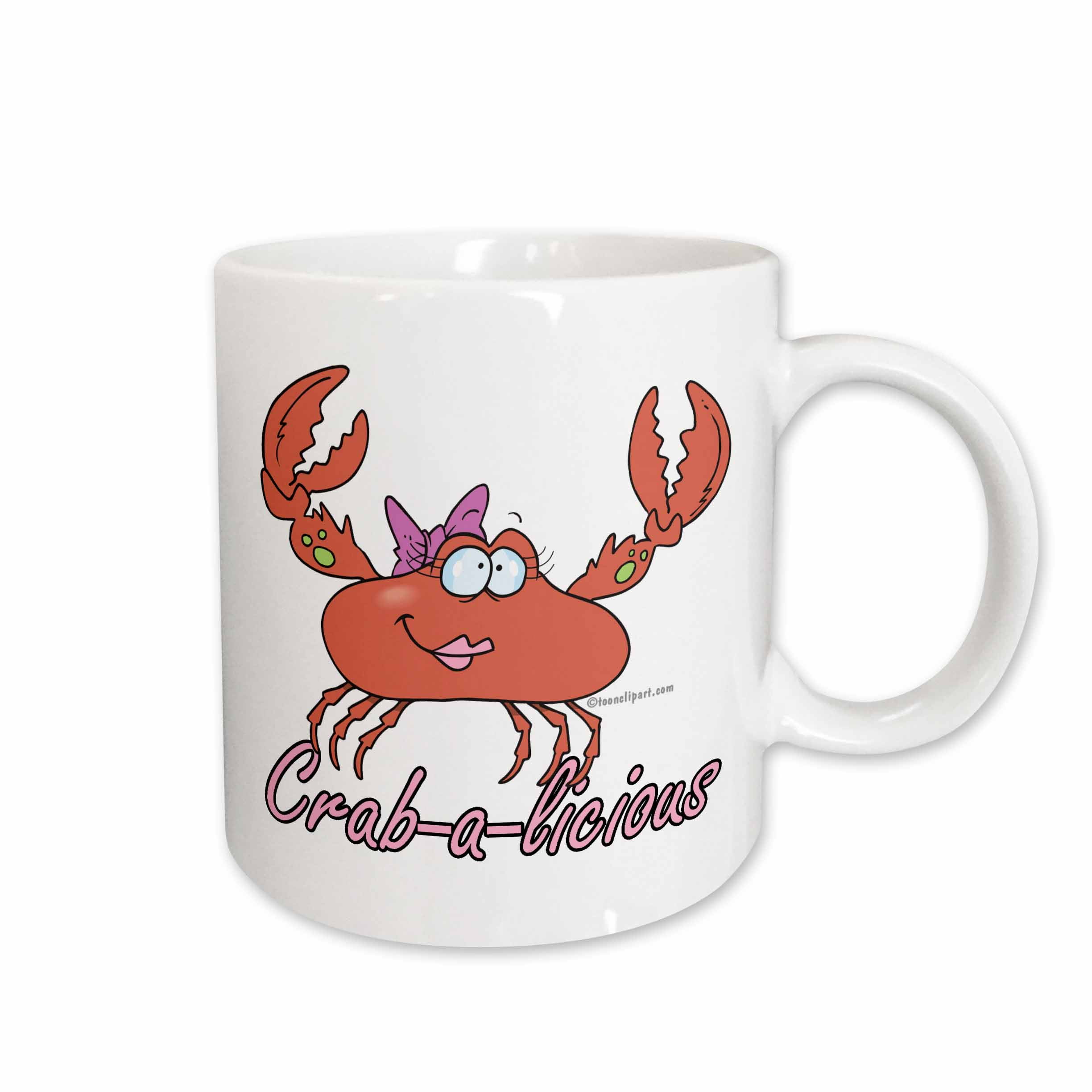 Crab-a-Licious Cute Girl Crab Cartoon 11oz Mug mug-103885-1 - Walmart.com