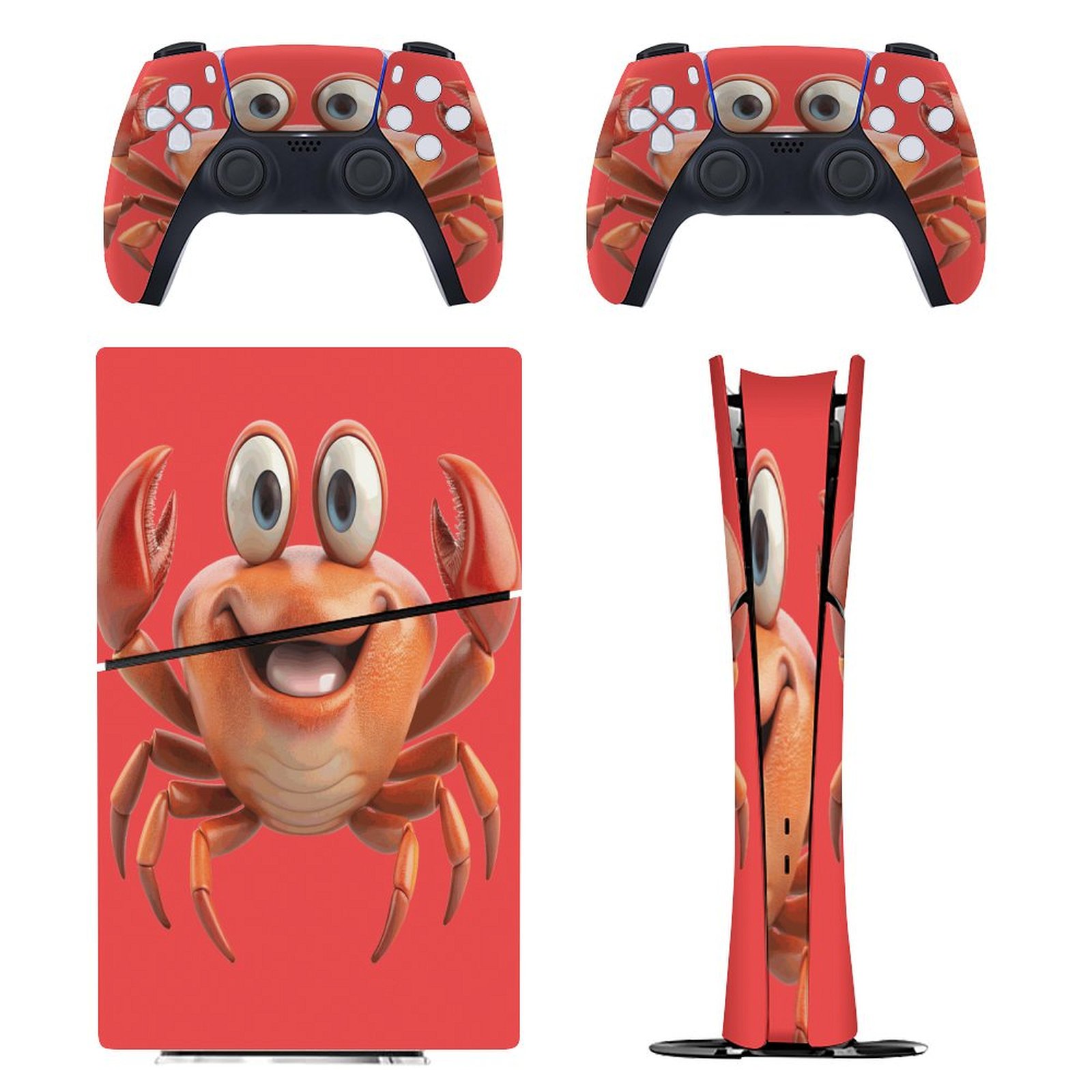 Crab，face PS5/PS5 Slim Digital Disc Skin Sticker For Console And ...