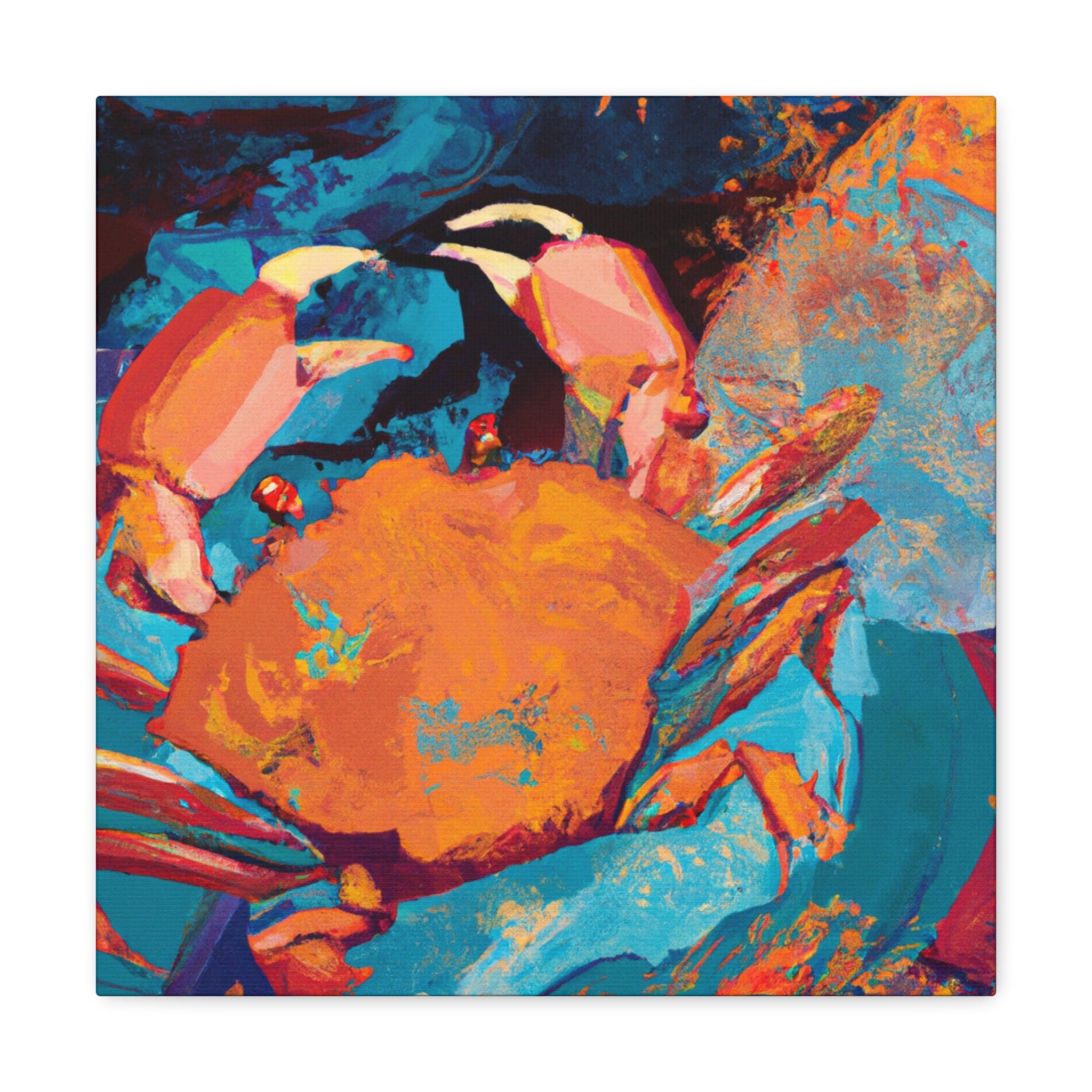 Crab on a Shell - Canvas - Walmart.com
