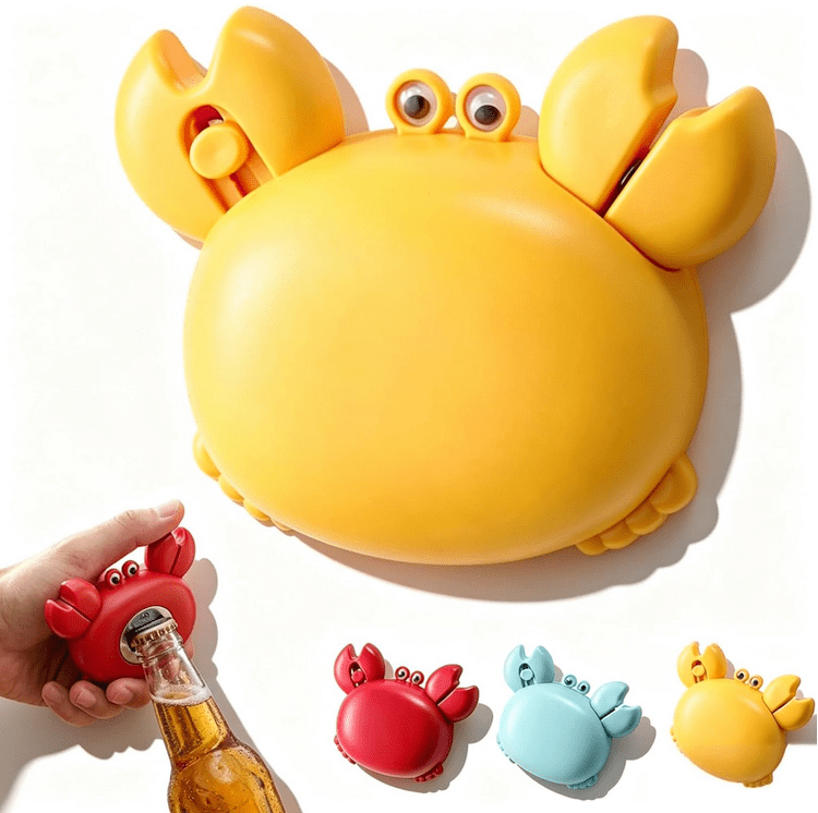 Crab-shaped multifunctional bottle opener, 4-in-1 Integrated Design ...