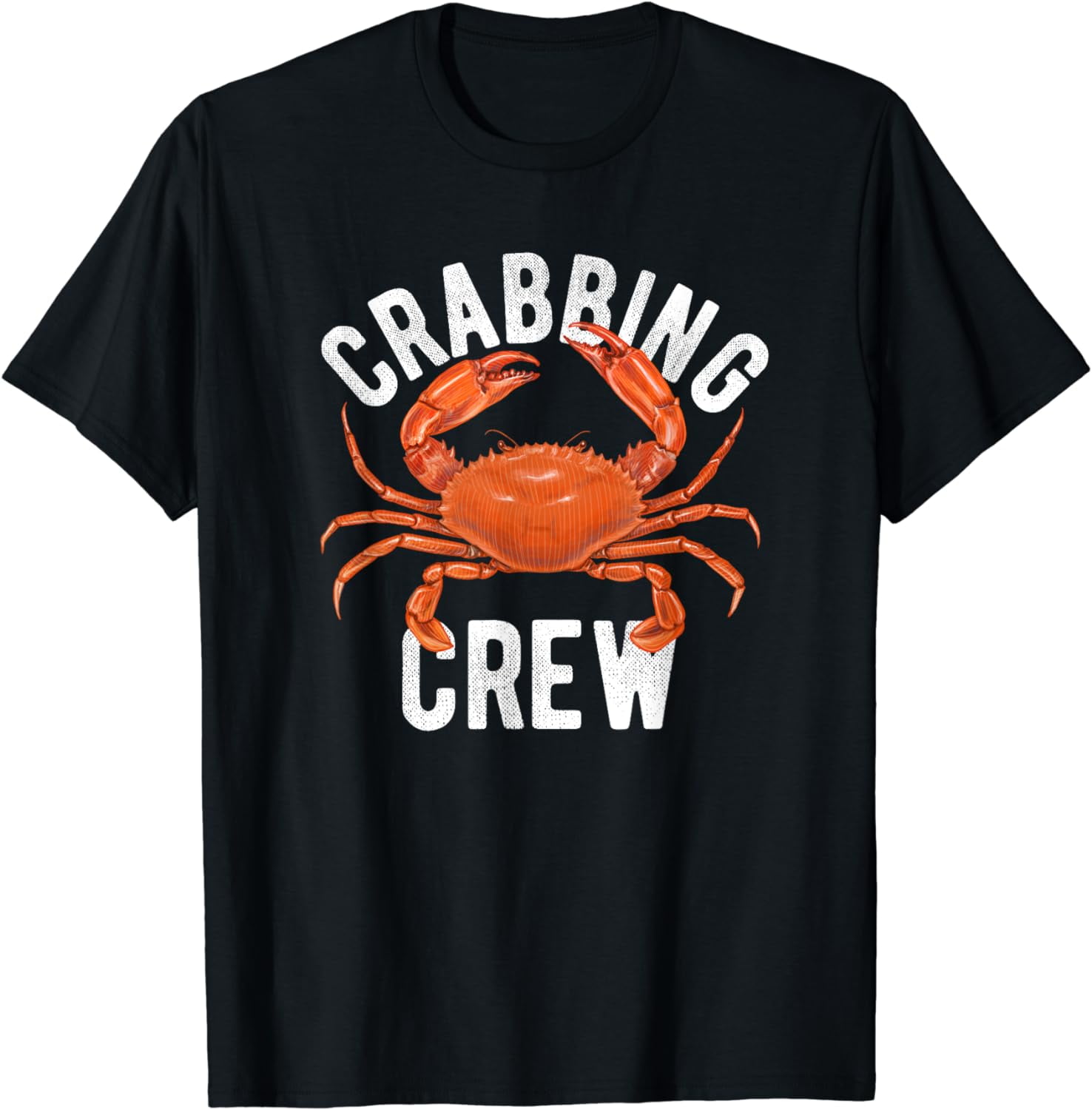 Crabbing Crew Crab King Seafood Staff Team Fishing Gift T-Shirt ...