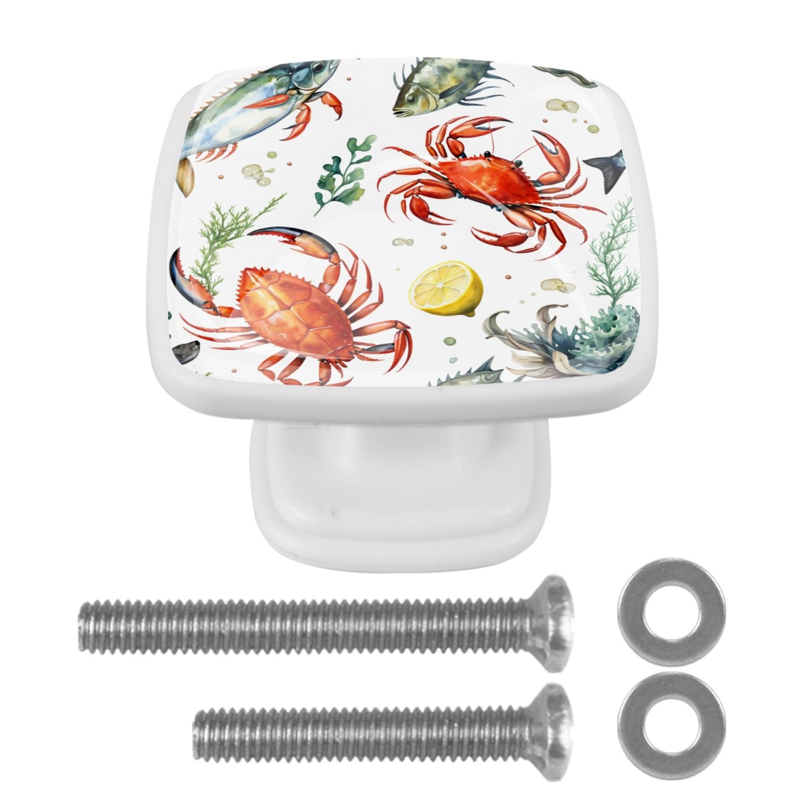 Crabs Fish Cabinets Door and Drawers Knobs Pulls,Furniture Handles ...