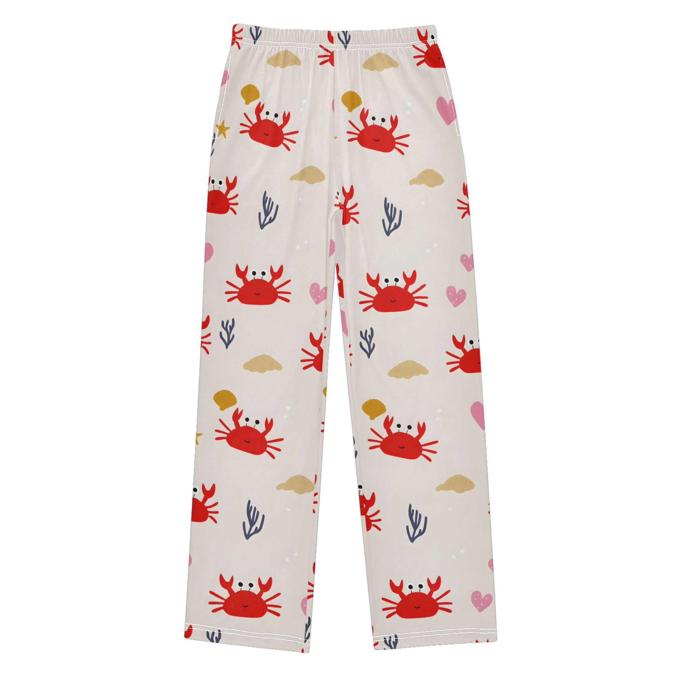 Crabs Shell Pattern Pajama Pants Soft Lightweight Lounge Pants Bottoms ...