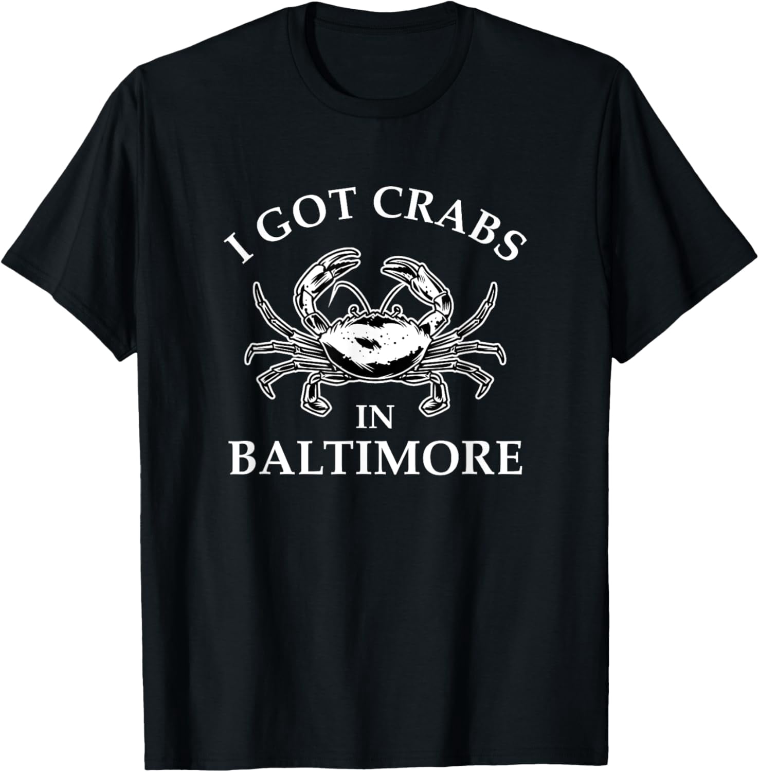 Crabs in Baltimore Funny Seafood Crab T-Shirt - Walmart.com