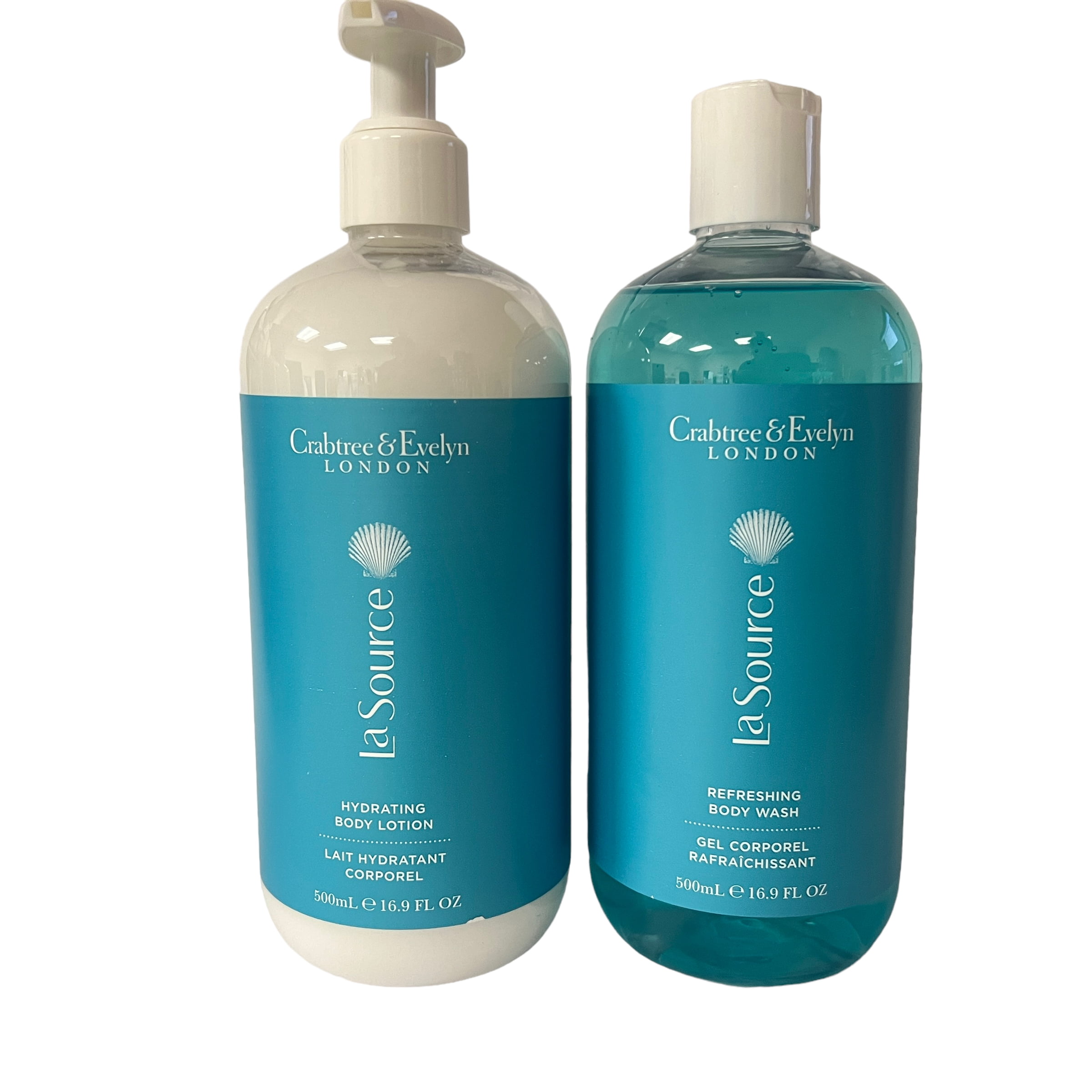Crabtree & Evelyn La Source Hydrating Body Lotion & Body Wash Set, Skin ...