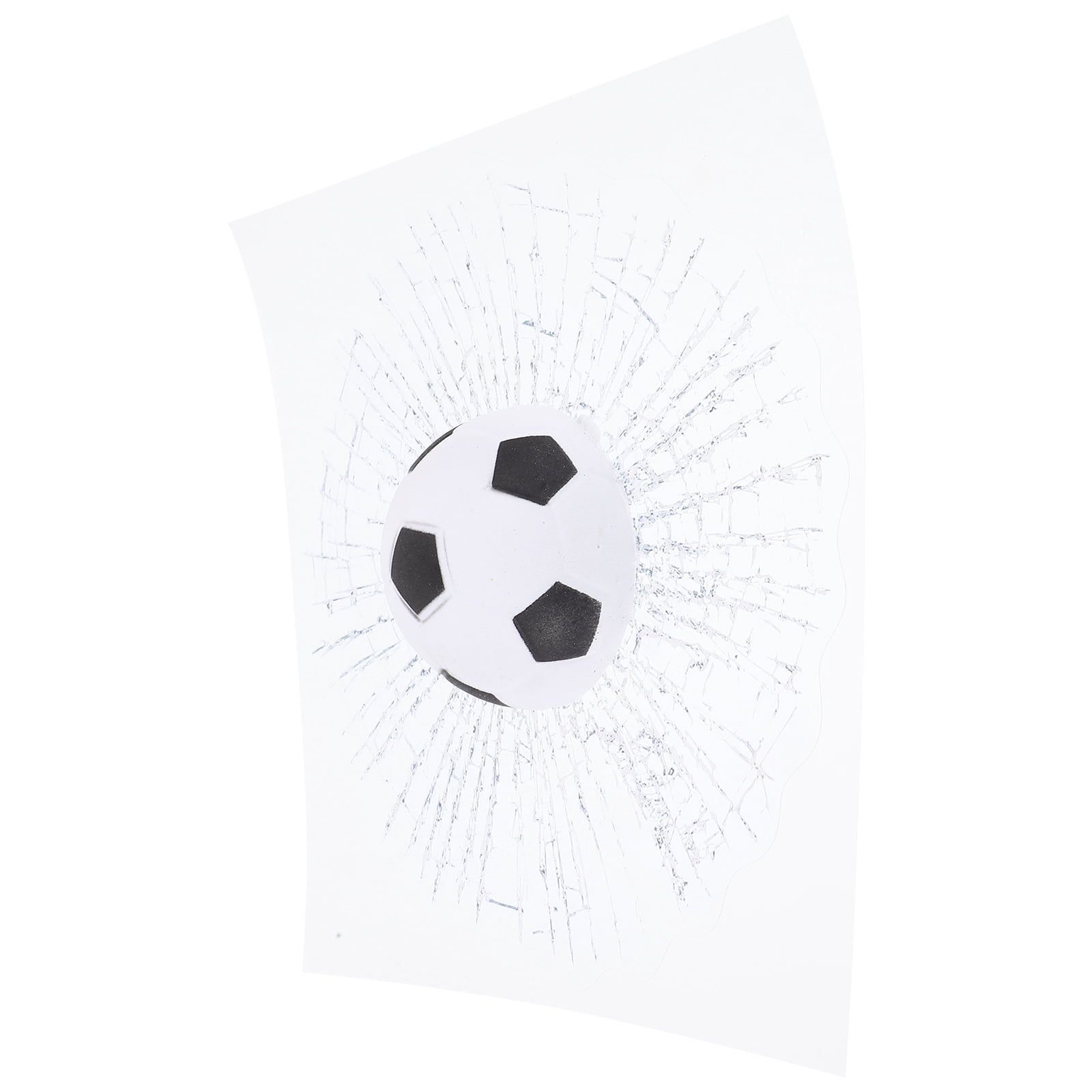 Raindrops Soccer Sticker with Fake Broken Glass Effect for Car Windows ...