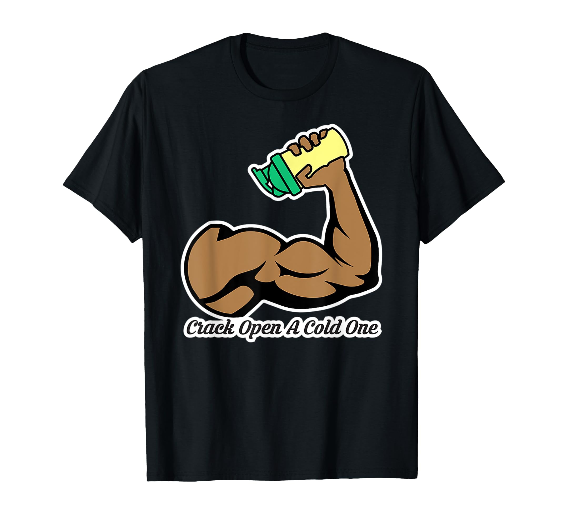 Crack Open A Cold One Funny Gym Protein Shake Fitn T-Shirt - Walmart.com