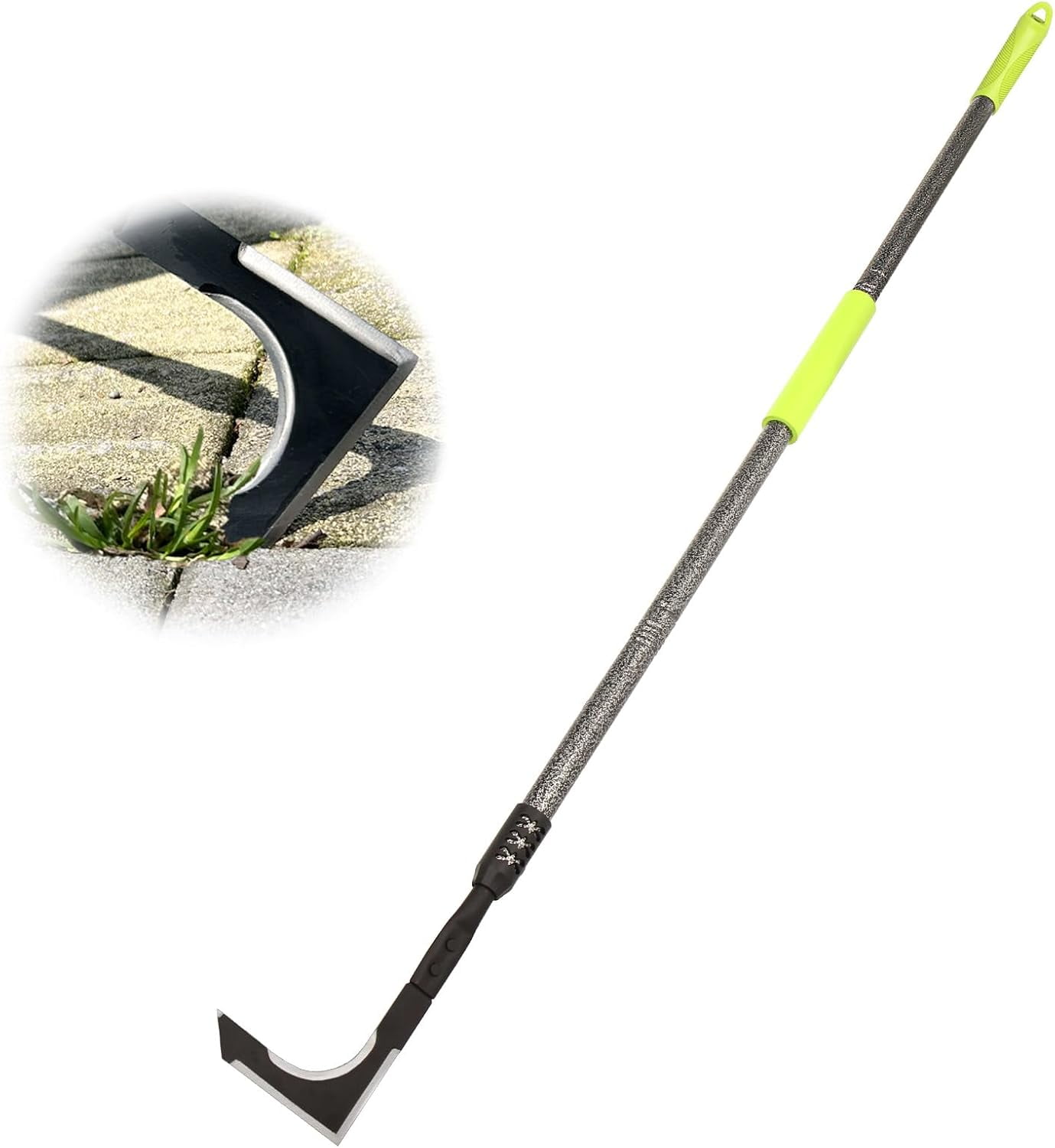 Crack Weeder, 48" Long Handle Crevice Weeding Tool with Soft Foam Grip ...