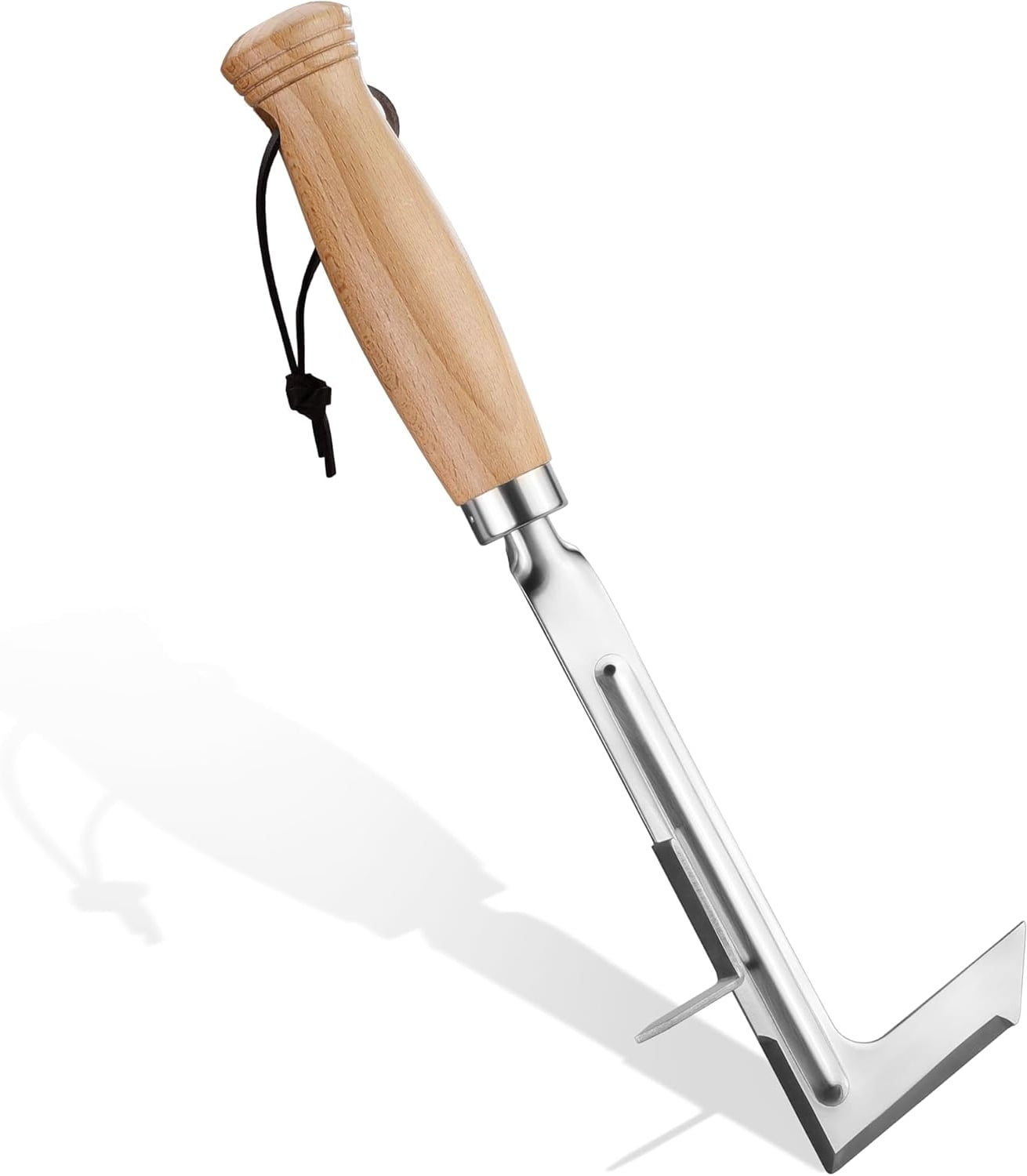 Crack Weeder, Stainless Steel Crevice Weeding Tool with Beech Wood ...