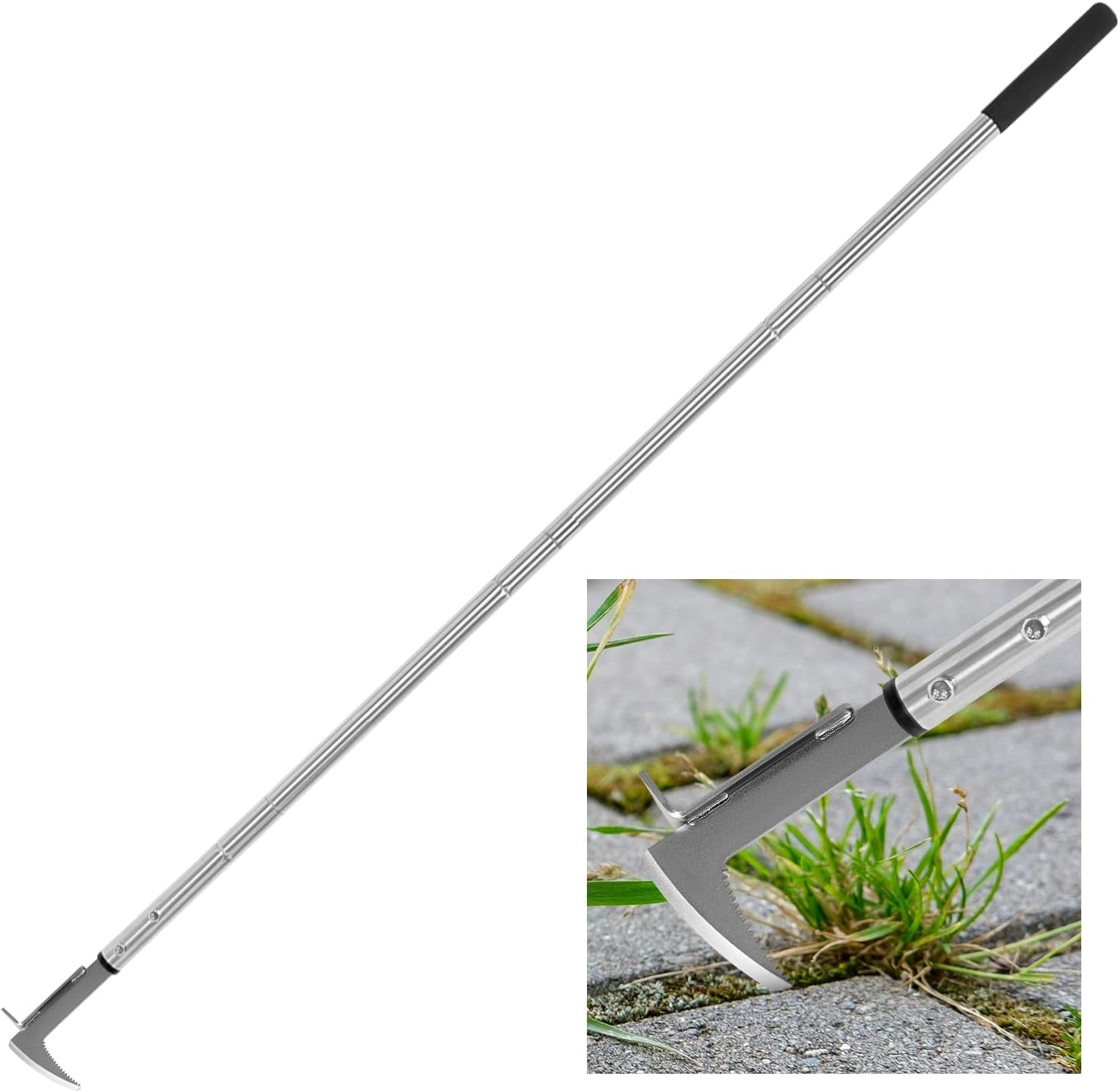 Crack Weeder, Stainless Steel Manual Crevice Weeding Tool, Long Handle ...