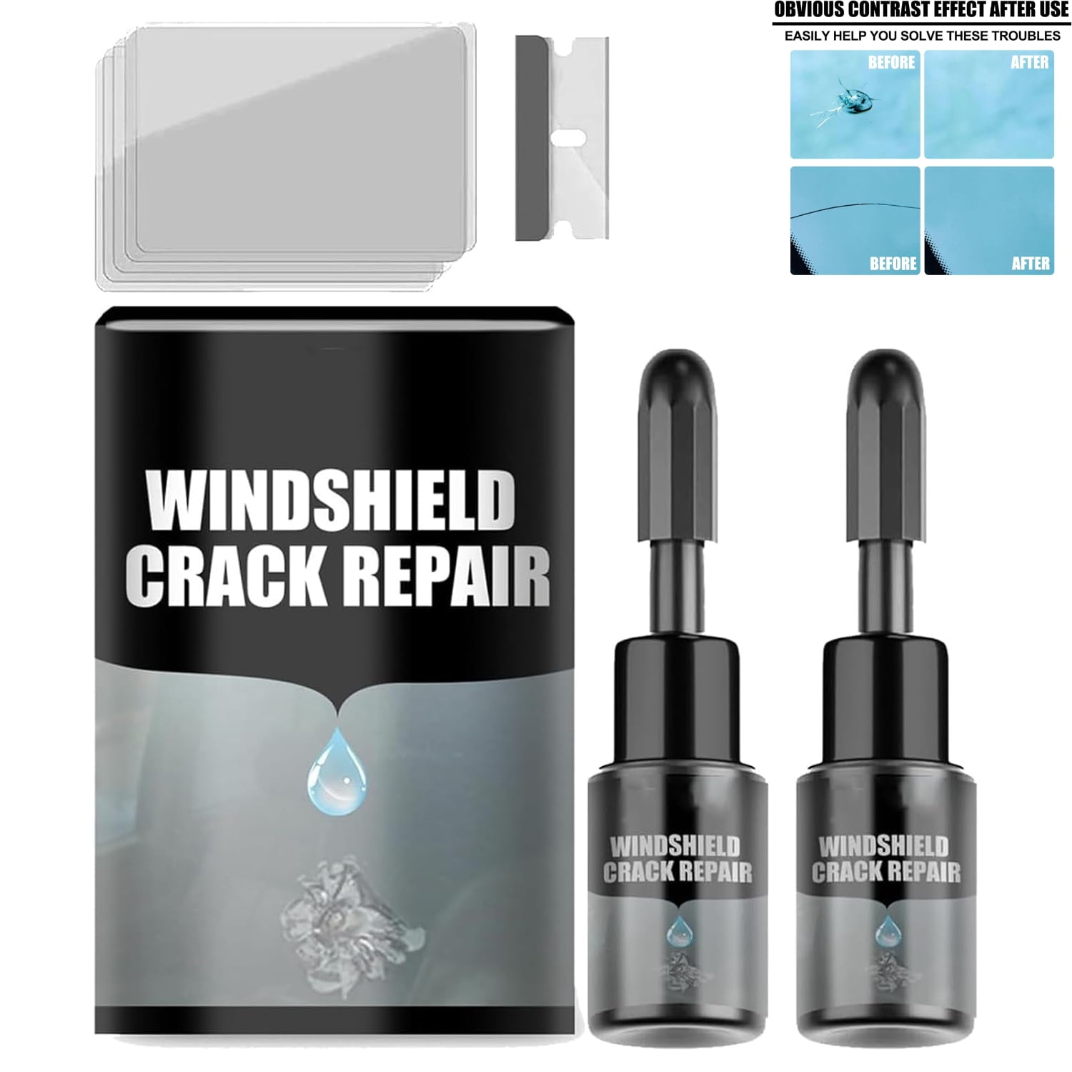 CrackFix Pro Kit - Glass Repair Kit Windshield, Professional-Grade Auto ...