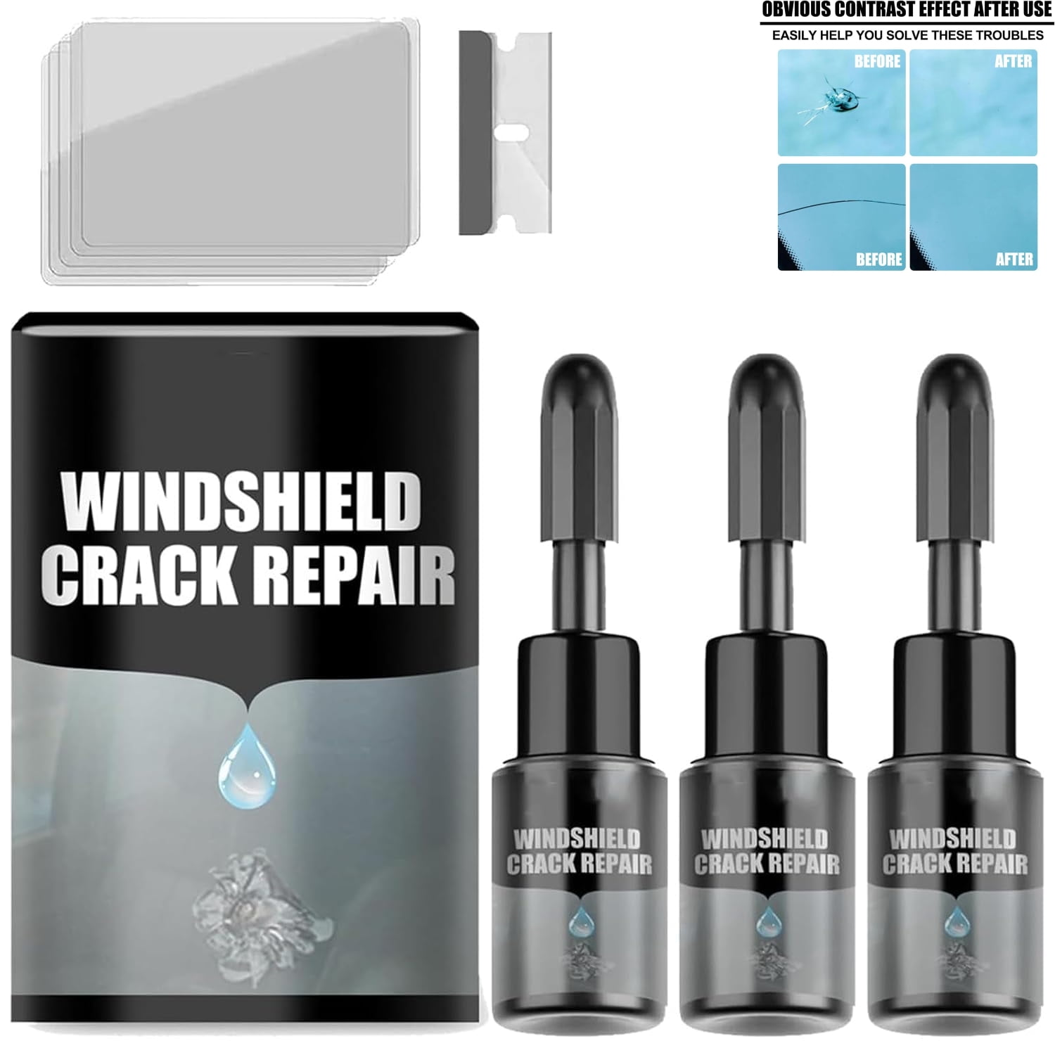 CrackFix Pro Kit - Glass Repair Kit Windshield, Professional-Grade Auto ...
