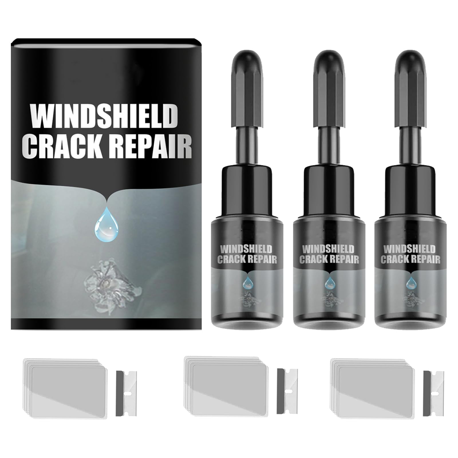 CrackFix Pro Kit, Windshield Crack Repair Kit, Glass Crack Repair Liquid - Walmart.com