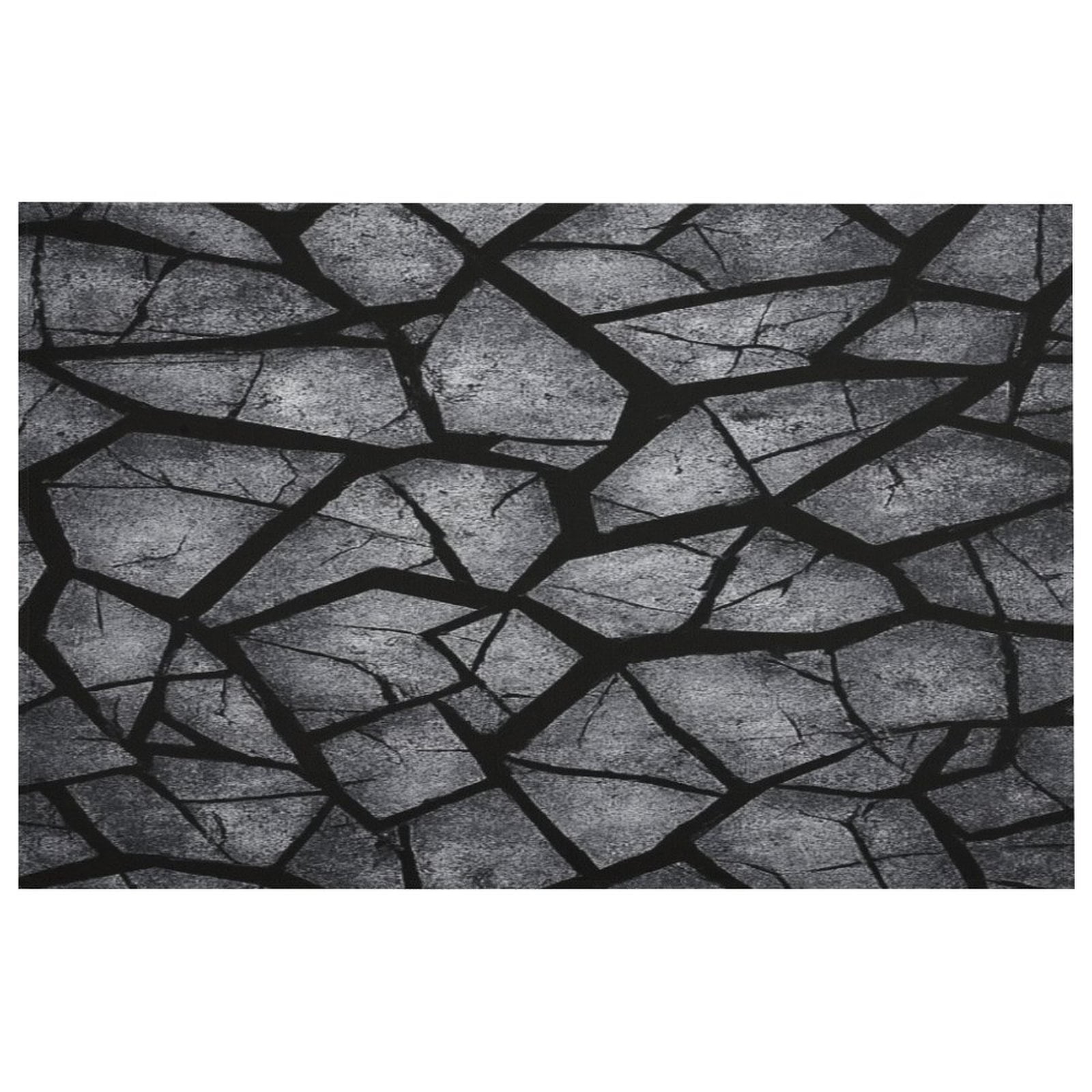 Cracked Concrete Texture Adult Home Decor Bedroom Living Room Crystal ...