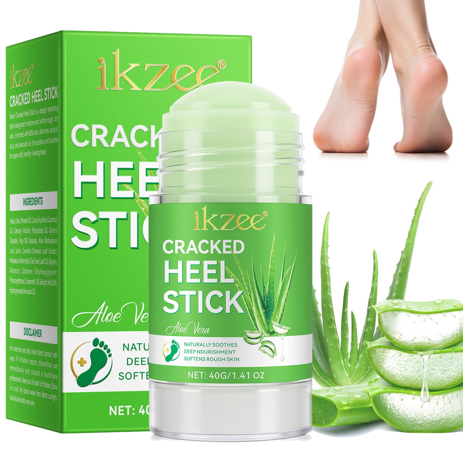 Cracked Heel Stick, Aloe Vera Moisturizing Balm for Dry, Intensive ...
