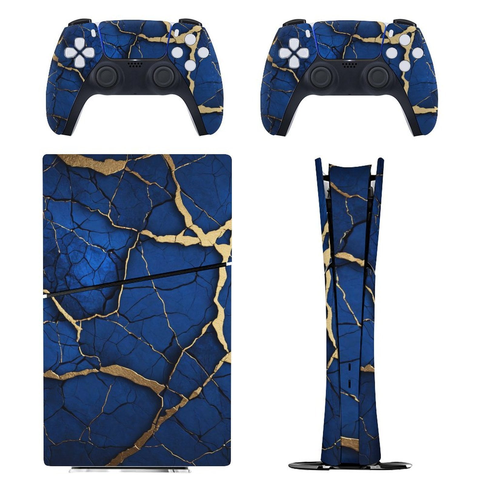 Cracked, Texture Surface Console Skin Bundle for PS5 Pro Slim Disc ...