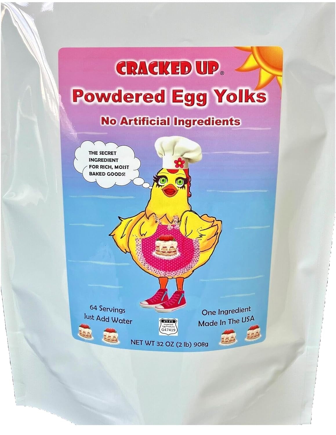 Cracked Up Powdered Egg Yolks 2 Lbs 32oz 100 Powdered Egg Yolks 1 Ingredient Non Gmo