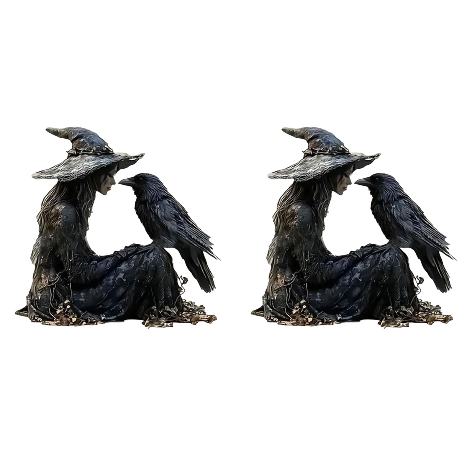 Cracker Barre Witch Statue Gothic Halloween Resin Figurine Retro ...