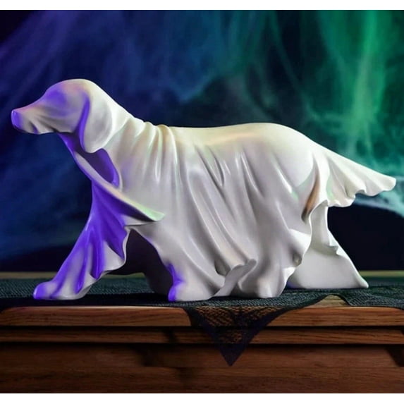 Cracker Barrel 2025 Ghost Dog Statue – Halloween Figurine for Entryway ...